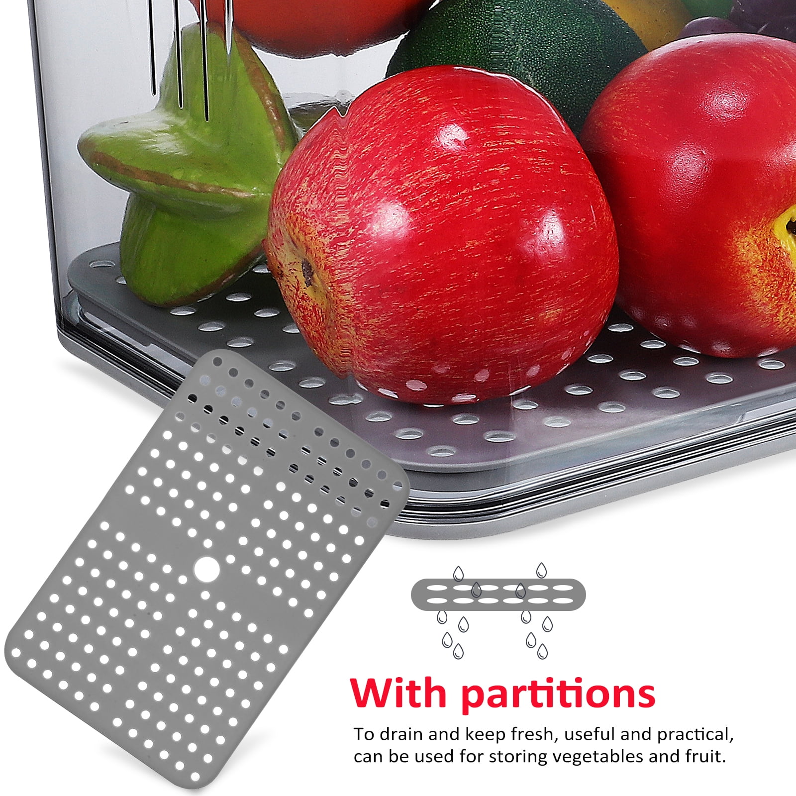 LEXSOMEO Food Fresh Container Time Recording Food Storage Fresh-keeping ...