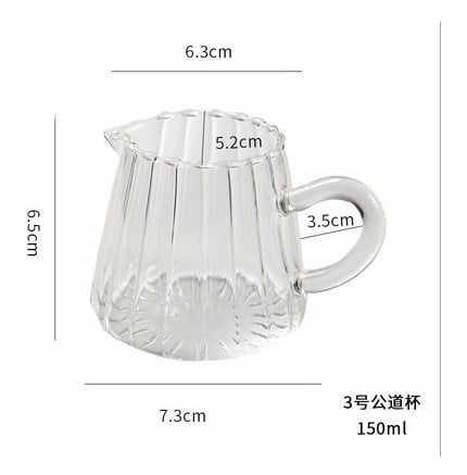 LEXSOMEO Glass Creamer Pitcher Small Milk Pitcher Glass Milk Cup Milk ...