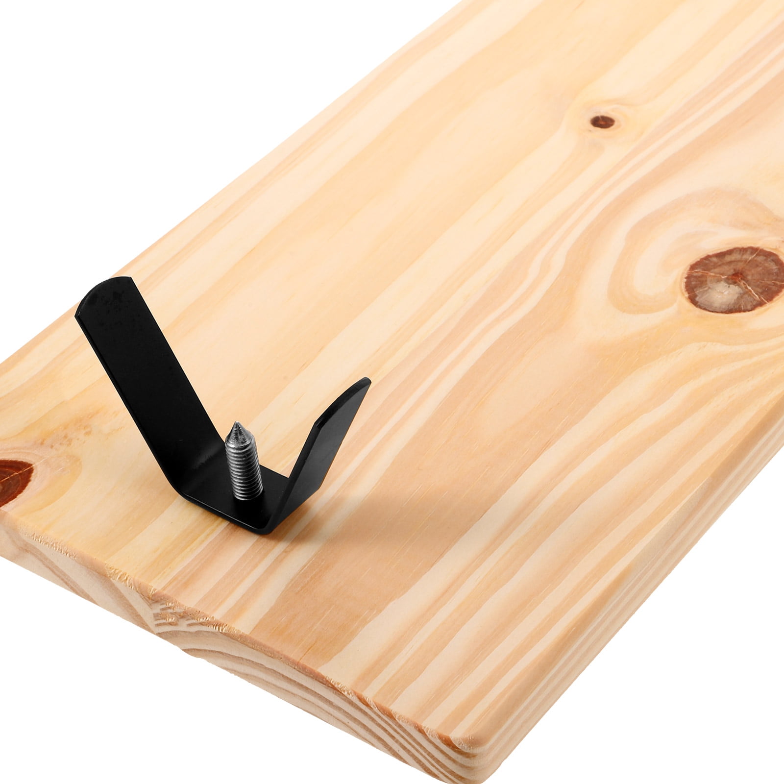 RENACLIPY Creative Ham Holder Stand Beige Metal and Pine Wood for Home ...