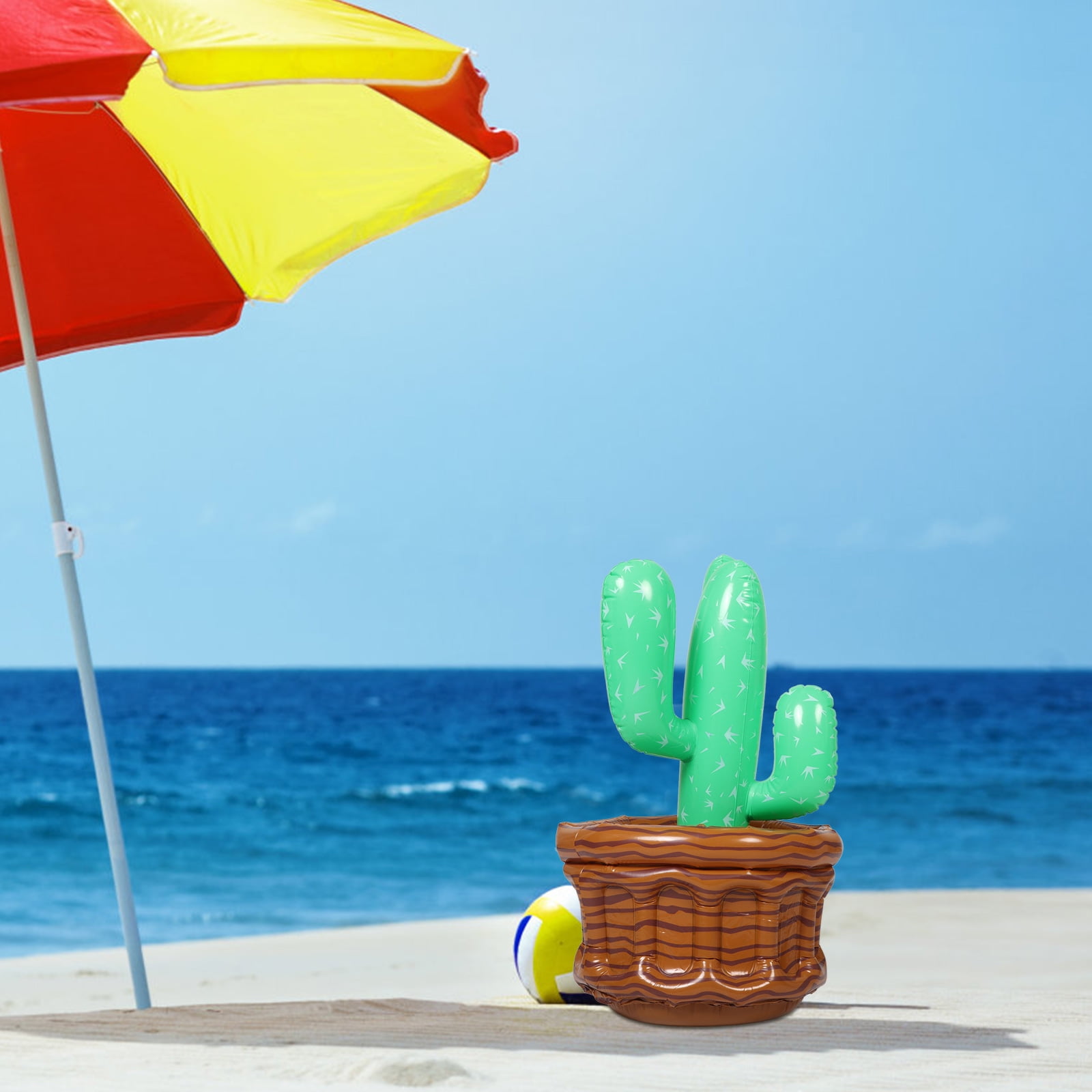 LEXSOMEO Inflatable Cactus Shape Cooler for Parties Multi-Function Ice ...