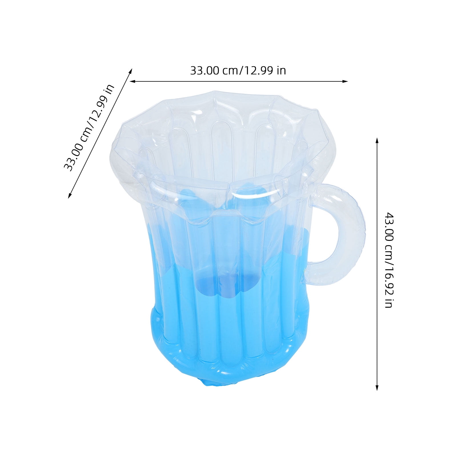 LEXSOMEO Inflatable Cooler Beer Cup Shaped Beverage Cooler Summer Beach ...