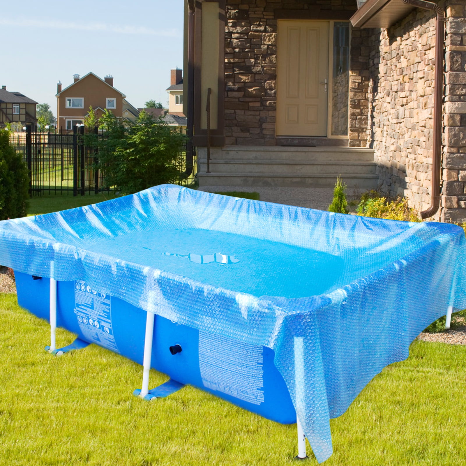 LEXSOMEO Inflatable Swimming Pool Insulation Bubble Cover Outdoor Pool ...