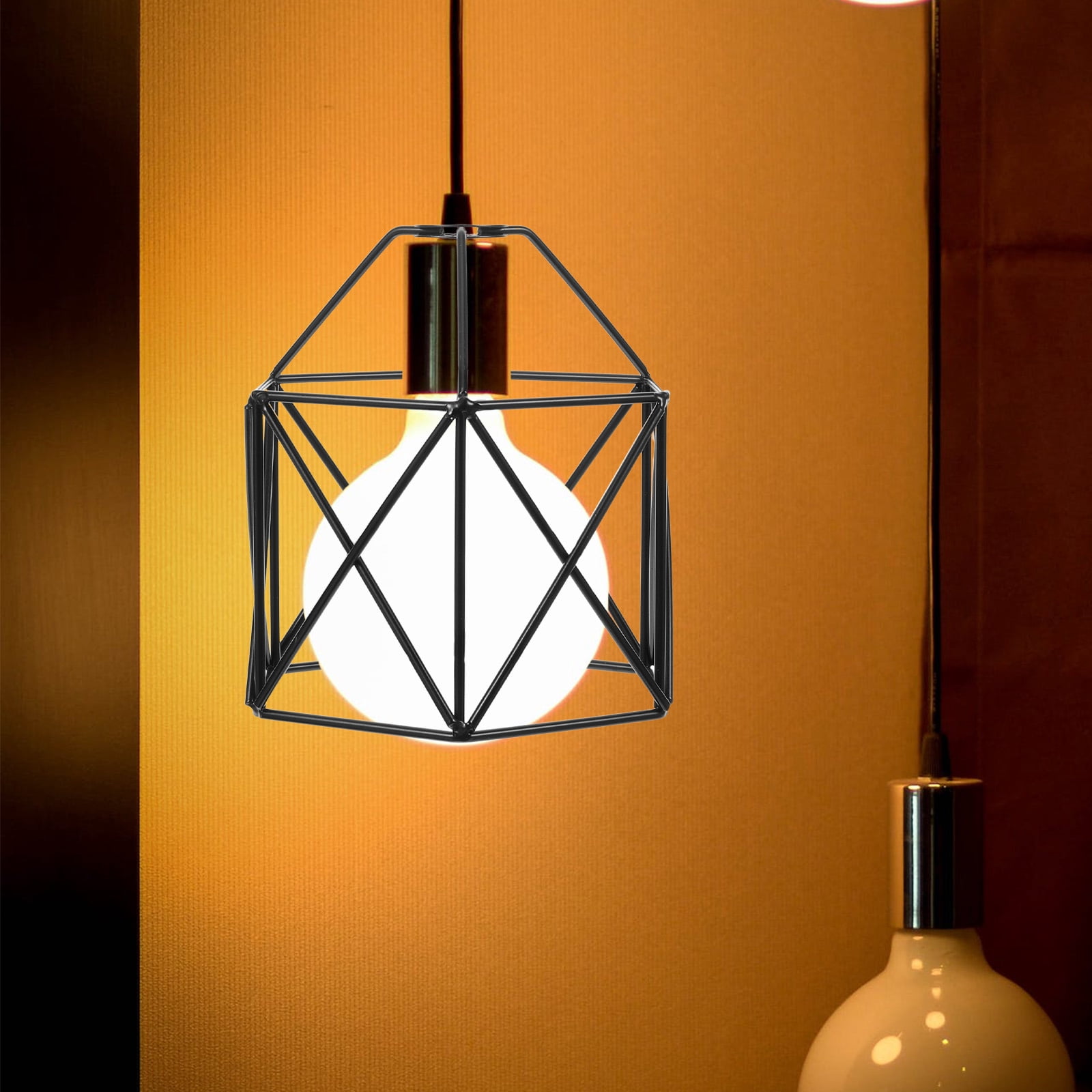 LEXSOMEO Lamp Shade Wrought Iron Cage Lamp Shade Vintage Wire Lampshade ...