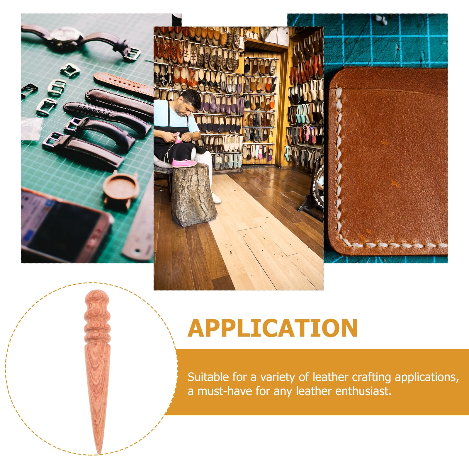 LEXSOMEO Leather Burnisher Tool Leather Burnishing Tool Manual ...