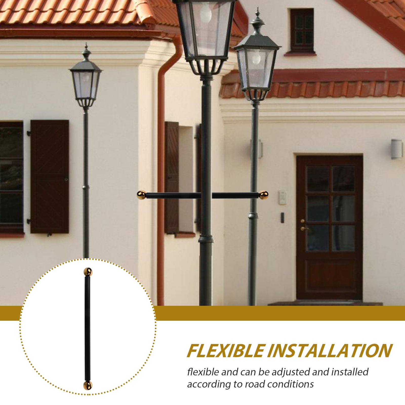 Outdoor Lighting Accessories Ciata Outdoor Lamp Post Cross Arm ...