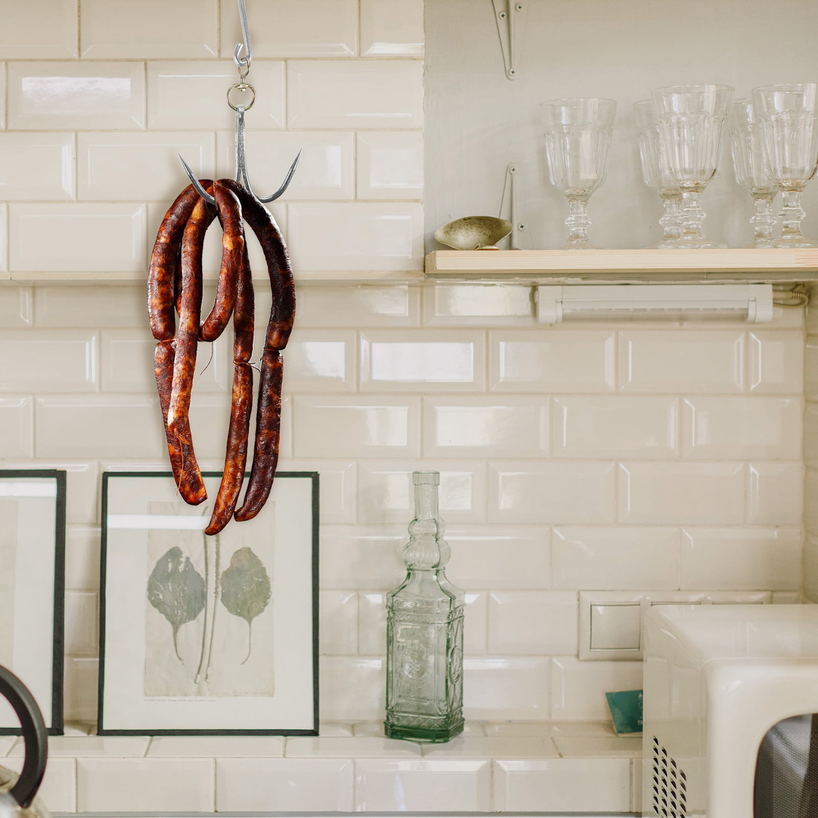 LEXSOMEO Meat Hook Heavy Duty Meat Hanging Hook Meat Hanger Beef ...