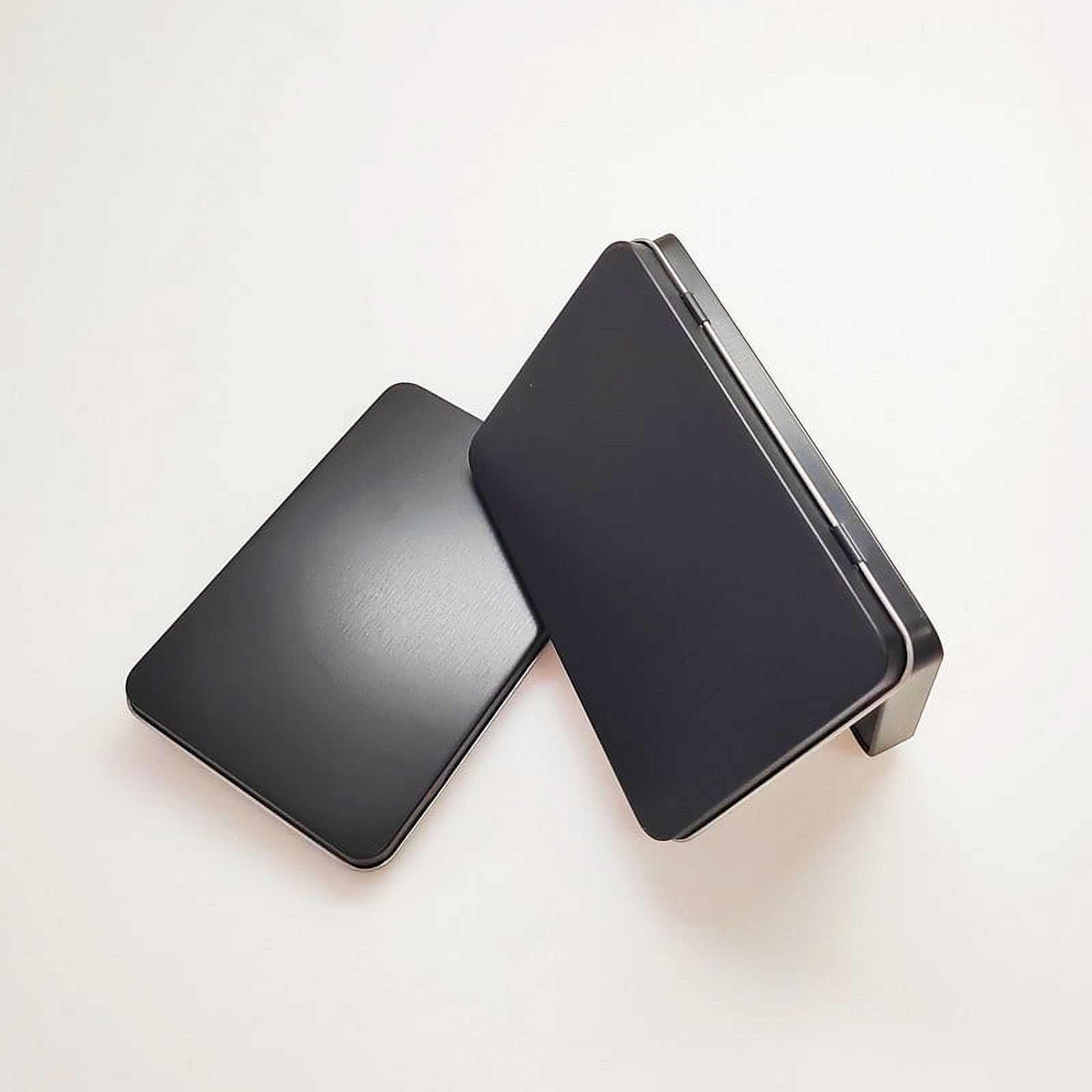 LEXSOMEO Mini Metal Tin Containers With Hinged Lid Small Portable ...