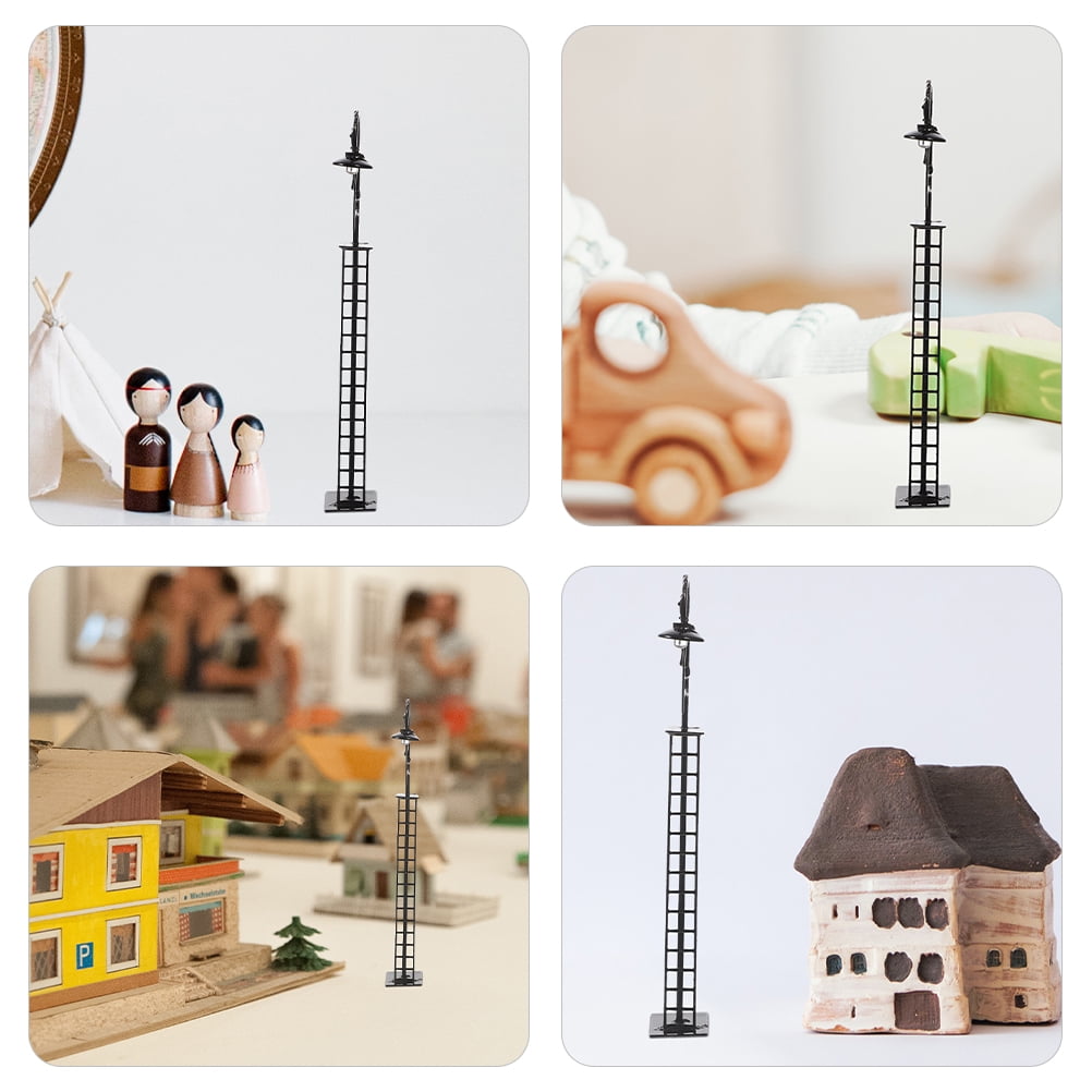 LEXSOMEO Miniature Train Lamp Model Luminous Streetlamp Model Table ...