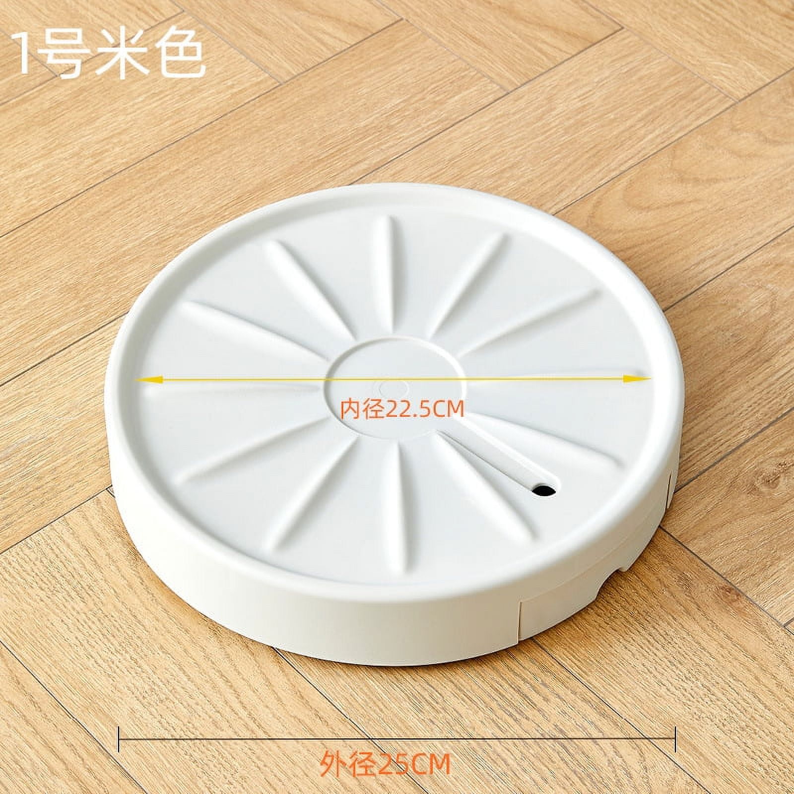 LEXSOMEO Mobile Flower Pot Tray with Rolling Casters Round Flowerpot ...