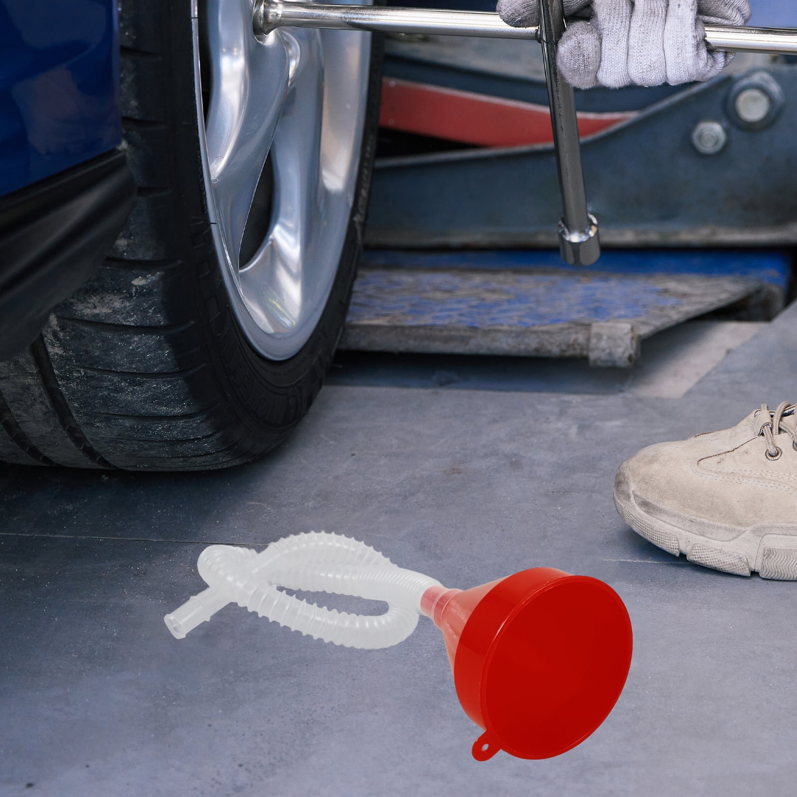 LEXSOMEO Motorcycle Oil Funnel Oil Changing Funnel Water Fluid Coolant ...