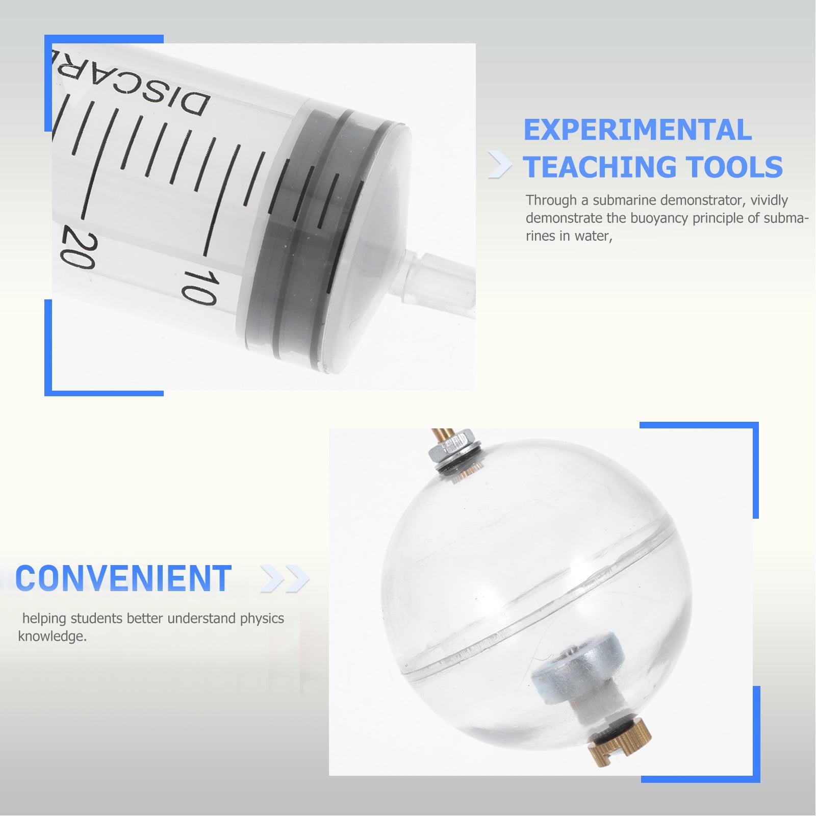 RENACLIPY Submarine Demonstrator Plastic 1Pcs Sink and Float Simulation ...