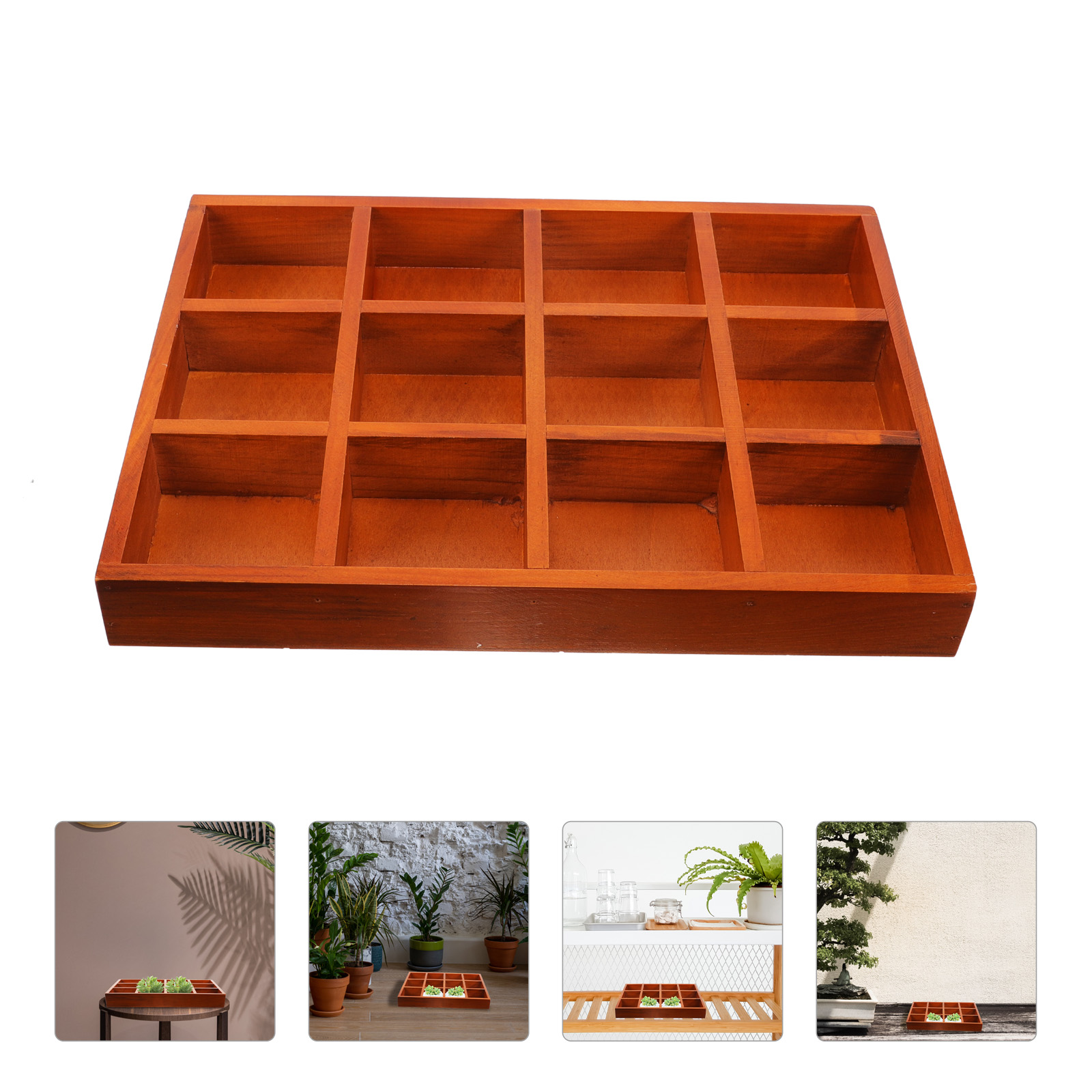 LEXSOMEO Planter Box Rectangle Wood Box Rectangular Planter Rectangle ...