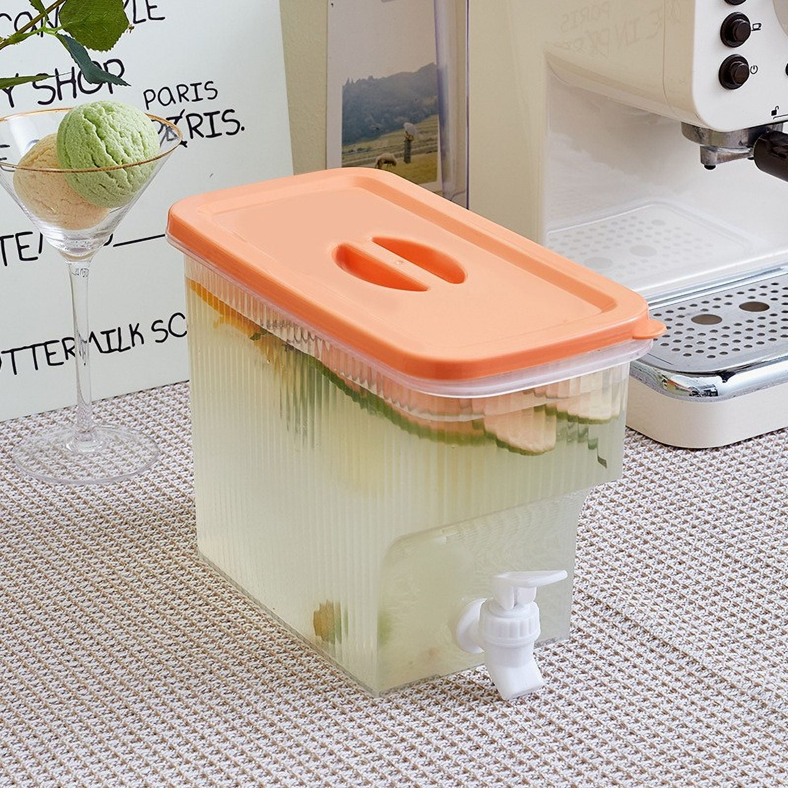 LEXSOMEO Plastic Beverage Dispenser with Spigot Lemonade Drink ...