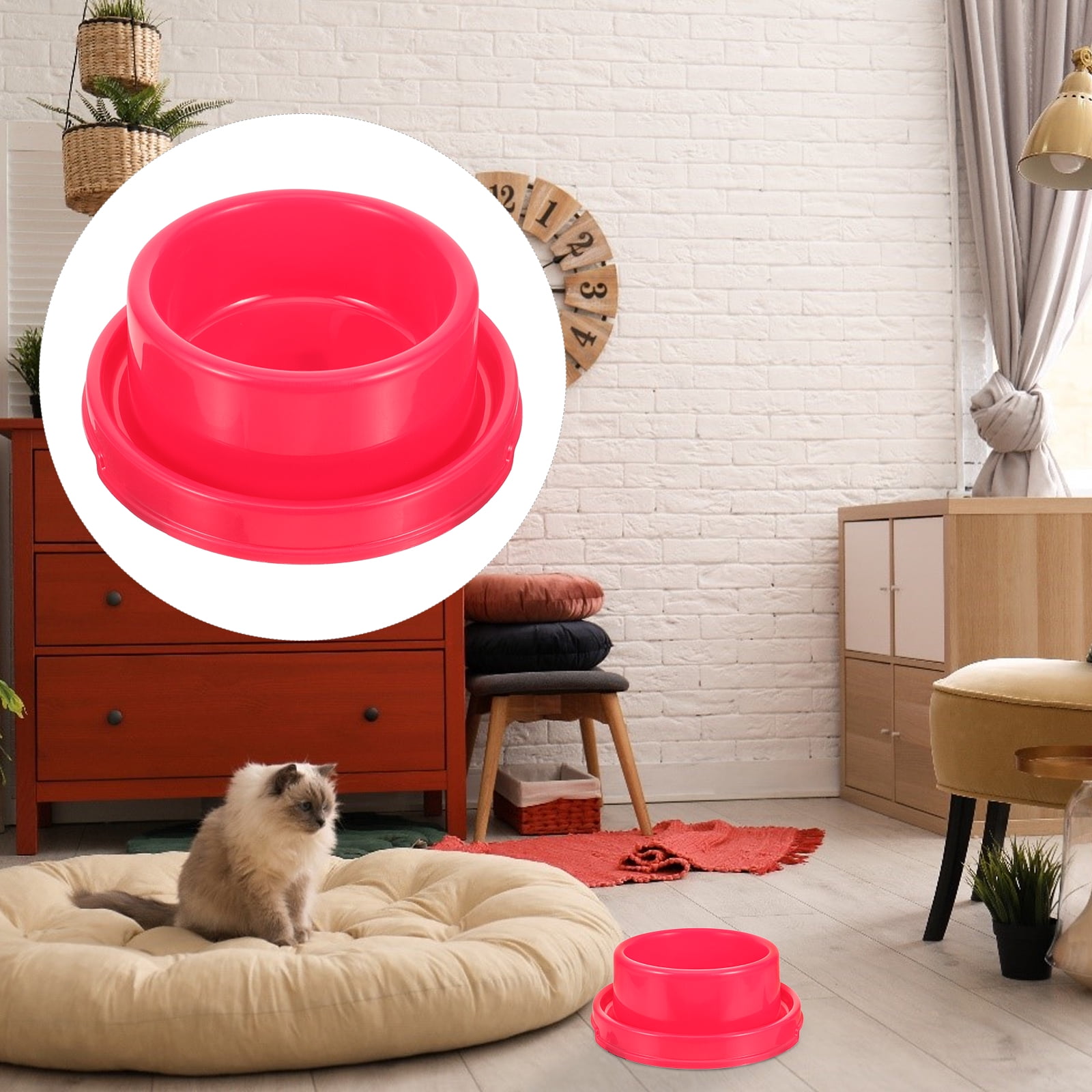 HEMOTON Sturdy AntiSlip Pet Bowl Safe Reliable Reusable for Dog Cat in ...