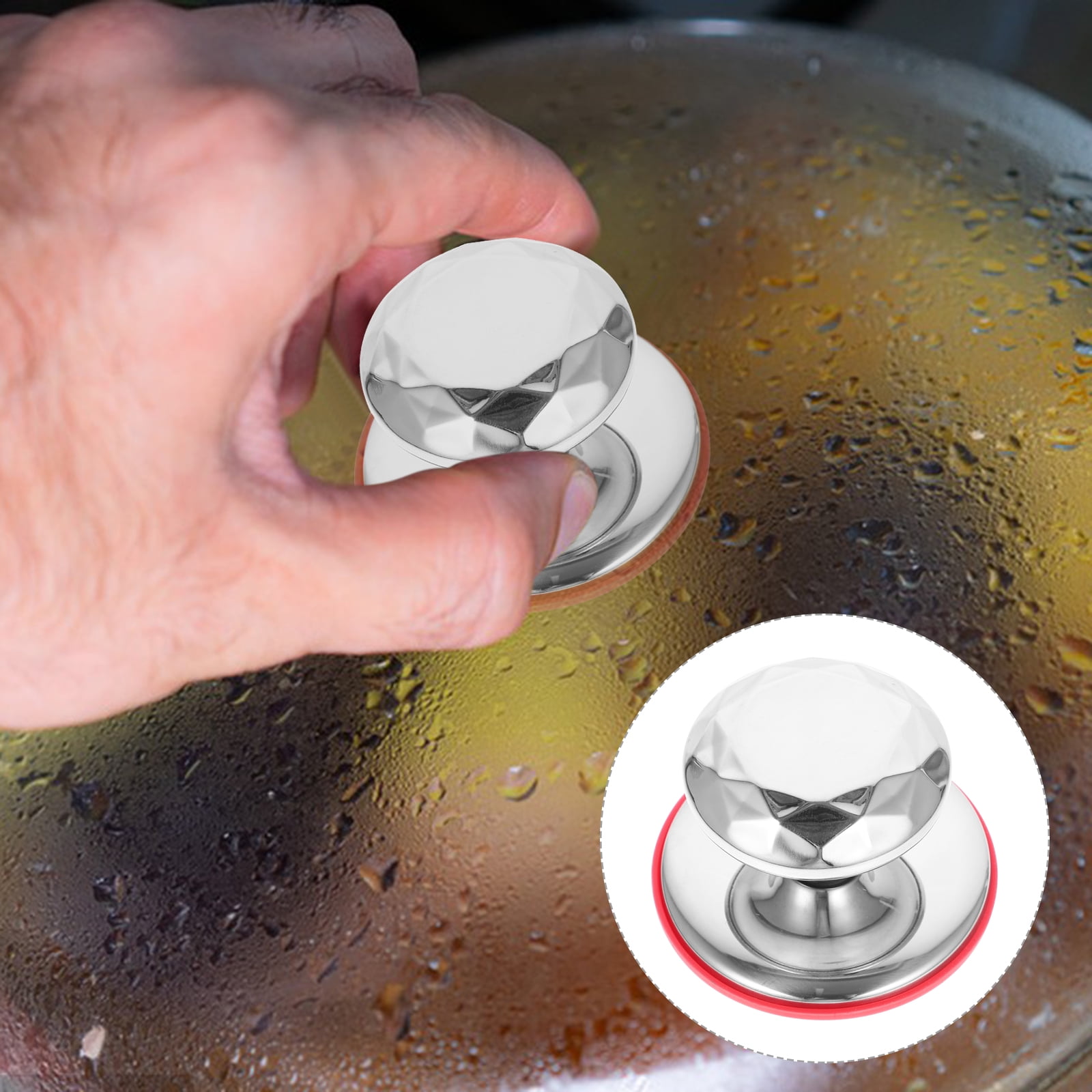 LEXSOMEO Pot Lid Knob Short Lid Handle Replacement Pan Glass Lid Handle ...