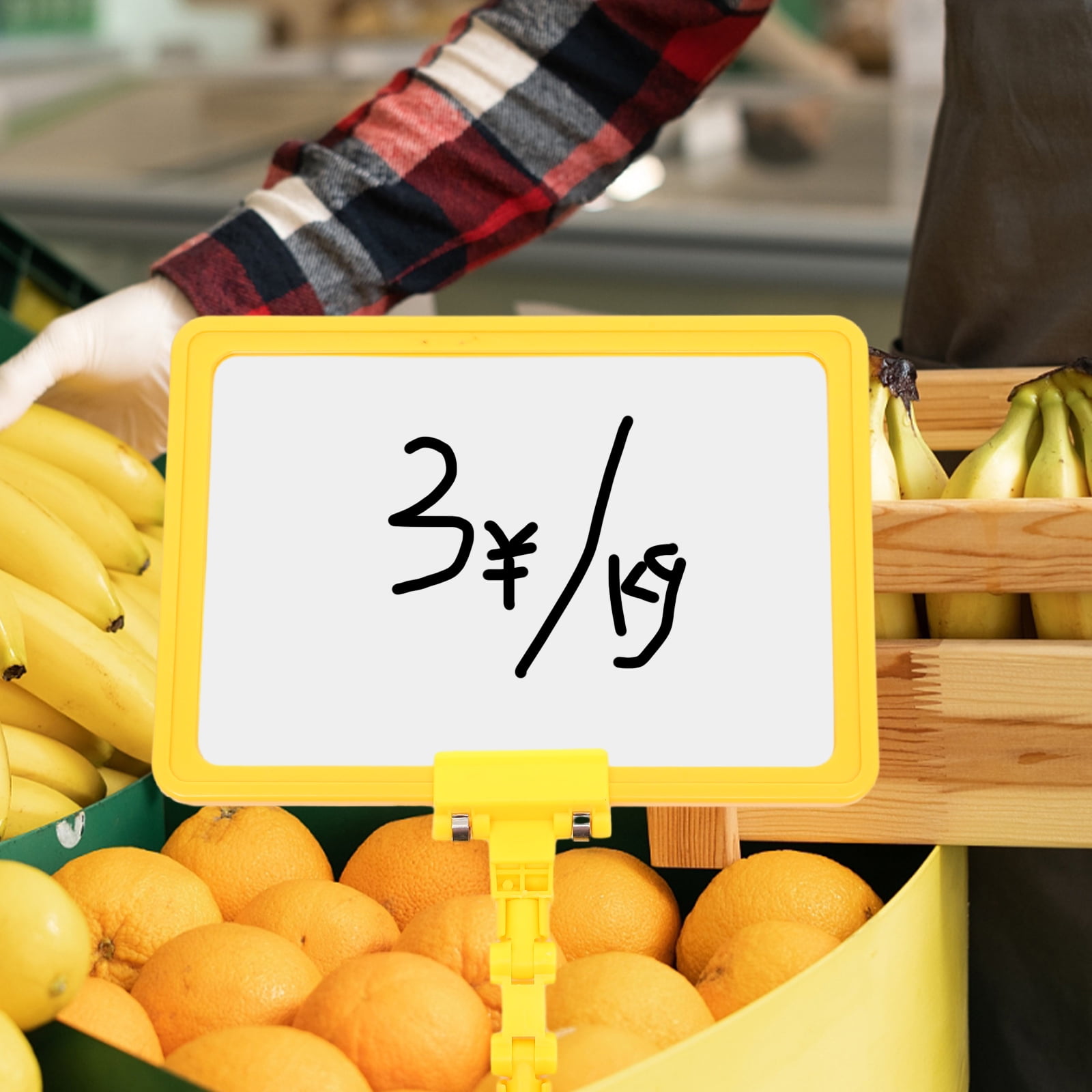 LEXSOMEO Price Tag Holder Price Display Sign Label Holder Supermarket ...