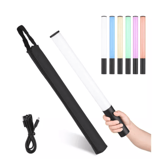 LEXSOMEO RGB Light Stick Portable Photography Lighting Rechargeable ...