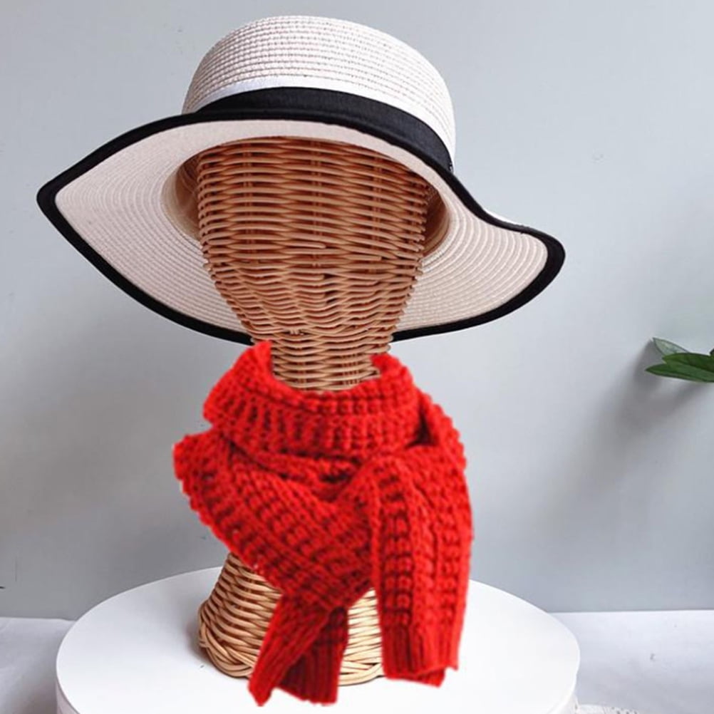 LEXSOMEO Rattan Hat Display Stand Freestanding Cap Holder Tabletop Hat ...