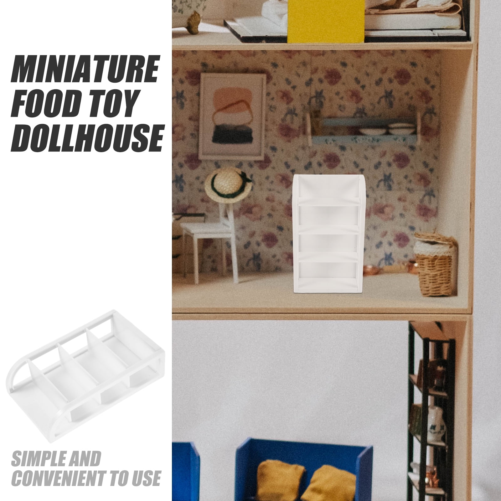 LEXSOMEO Realistic Shelf decor Miniature Supermarket Shelf Model for ...