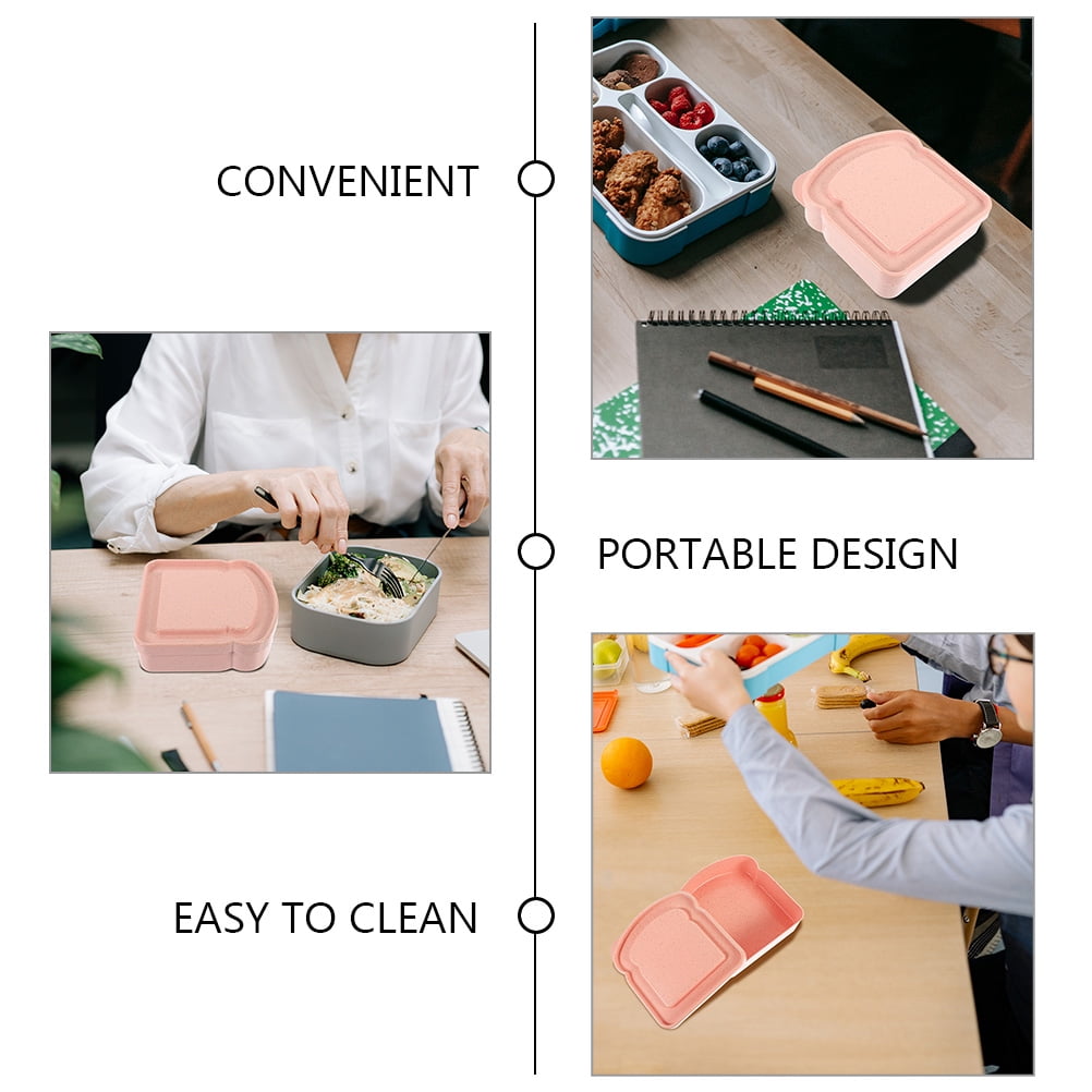 LEXSOMEO Reusable Sandwich Container Portable Sandwiches Box Toast ...
