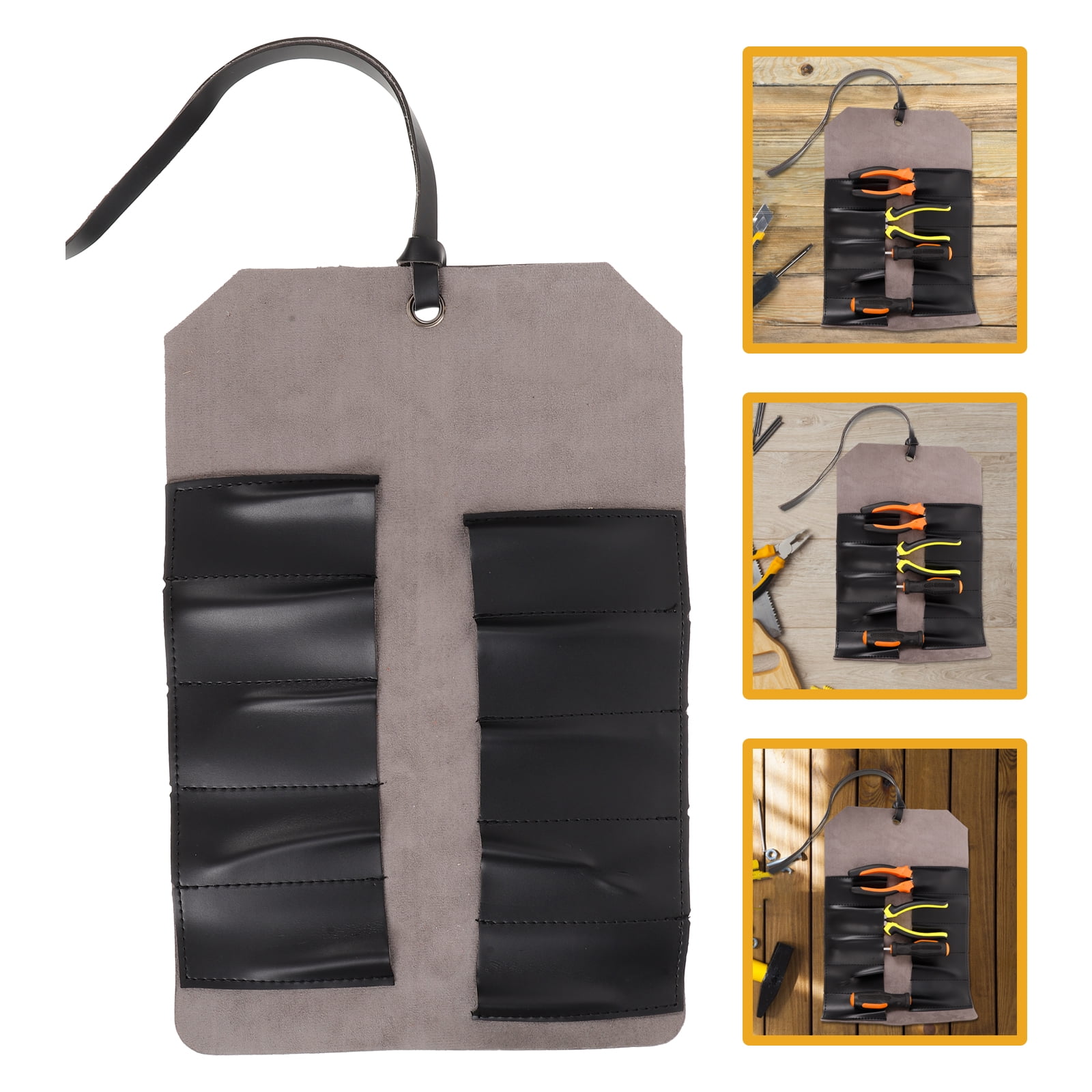 LEXSOMEO Roll Up Tool Bag Tool Roll Pouch Organizer Emergency Tool Bag ...