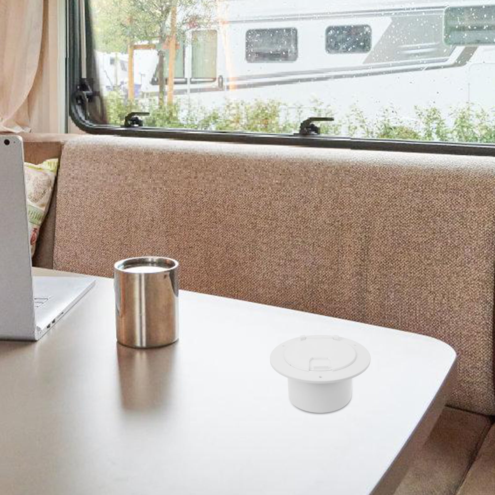 LEXSOMEO Rv Power Cord Hatch Round Trailer Power Cord Cable Cover Power ...