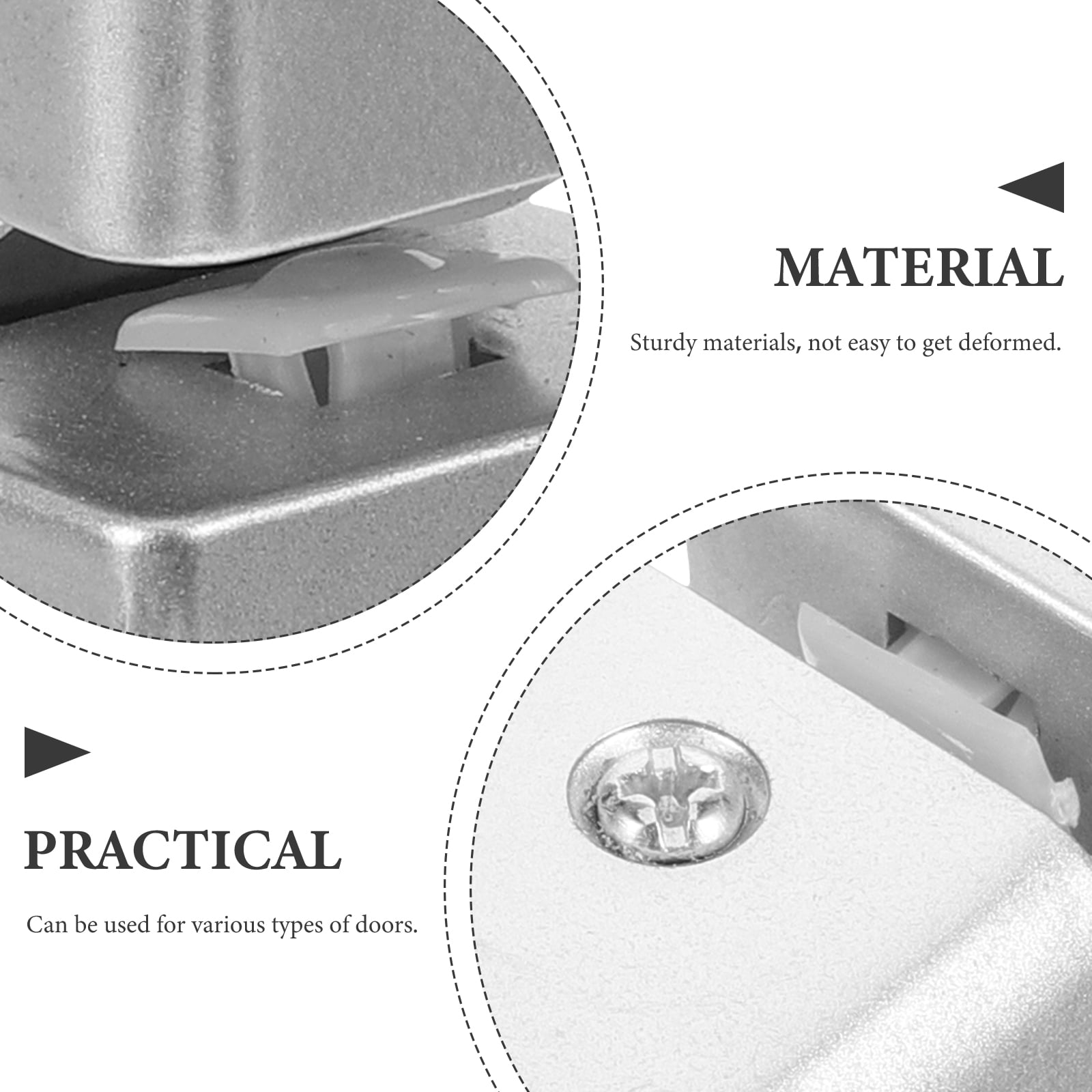 LEXSOMEO Shower Door Guide Sliding Glass Door Guide Bottom Mount Door ...