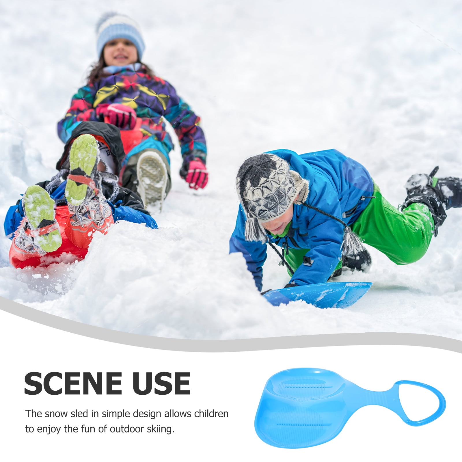 LEXSOMEO Snow Sled Board Beach Sand Board Outdoor Grass Slider Skiing ...