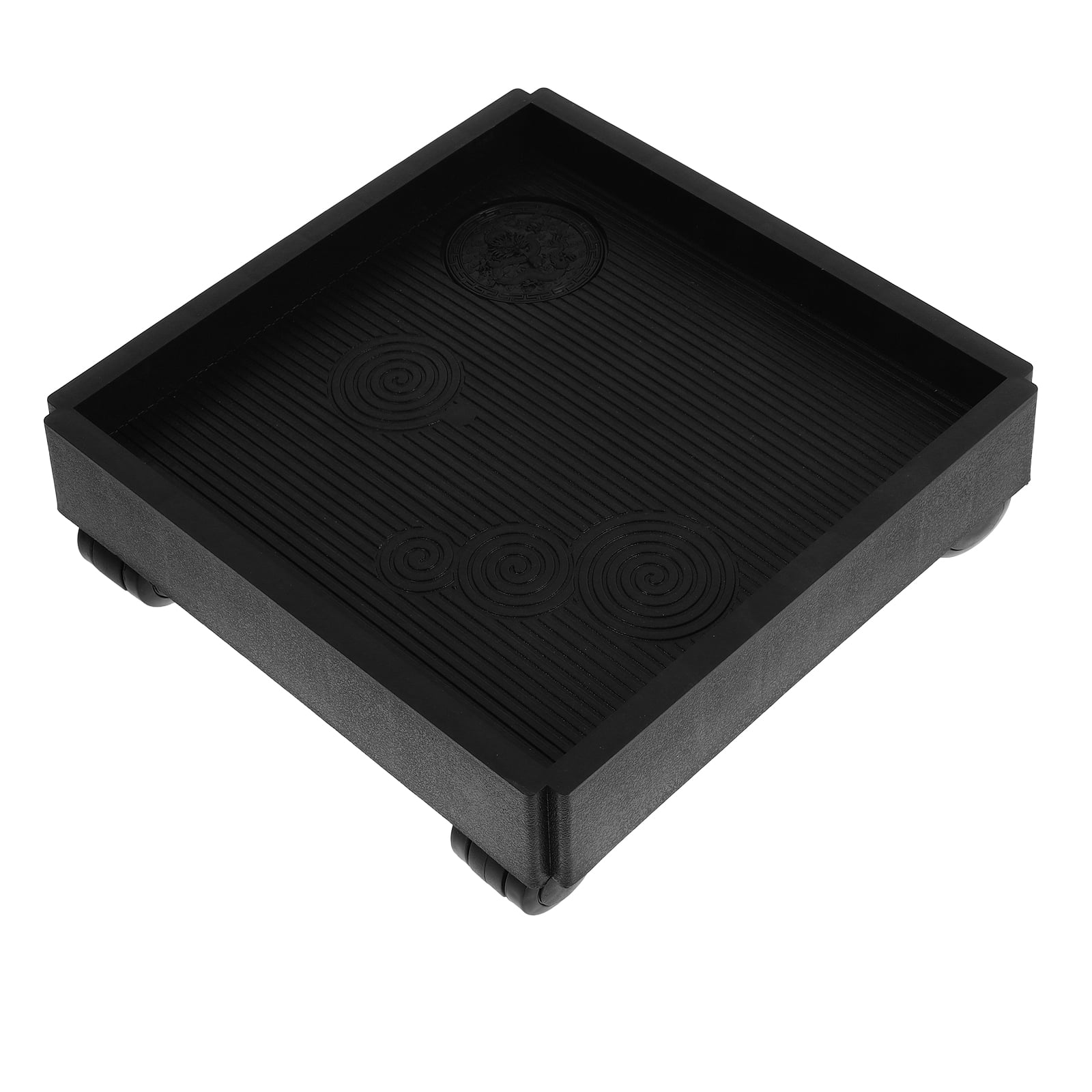 LEXSOMEO Square Plant Stand With Wheels 10 Inch Movable Planter Roller ...