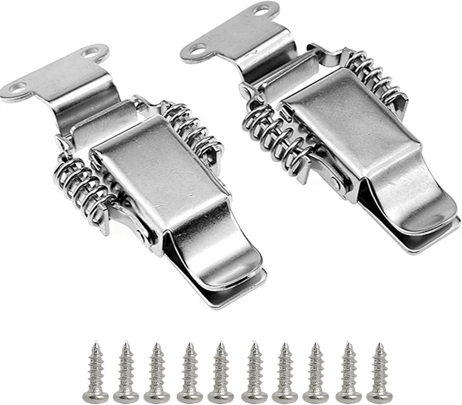 LEXSOMEO Stainless Steel Double Spring Loaded 90 Degrees Suitcase Chest ...