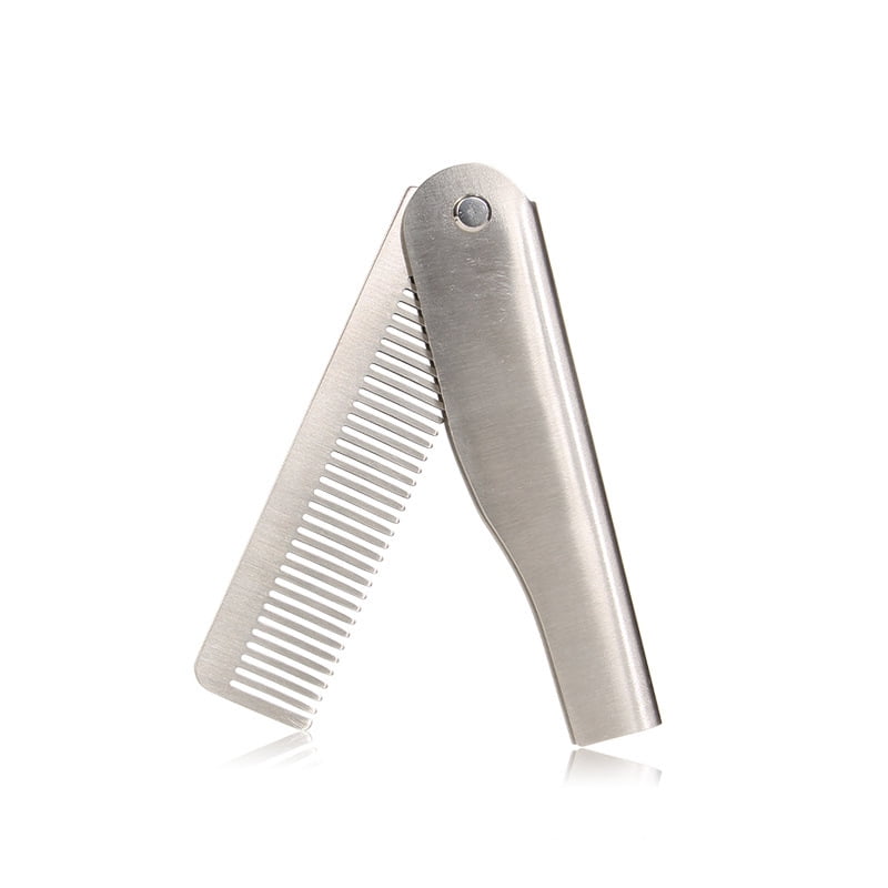 LEXSOMEO Stainless Steel Folding Comb For Men Pocket Travel Comb For ...