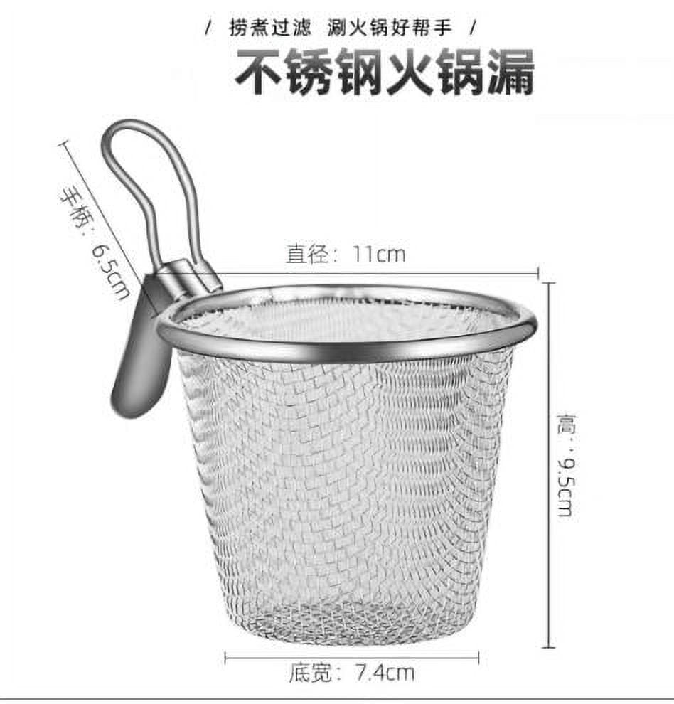 LEXSOMEO Stainless Steel Noodle Strainer with Handle Hot Pot Ladle Fine ...