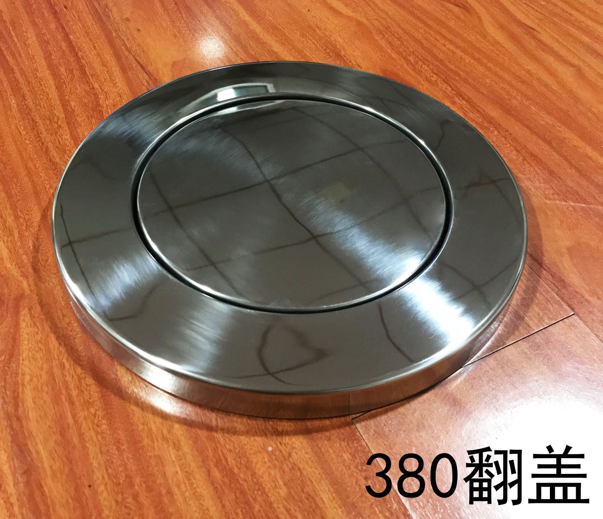 LEXSOMEO Stainless Steel Recessed Countertop Flap Lid Trash Bin Balance ...