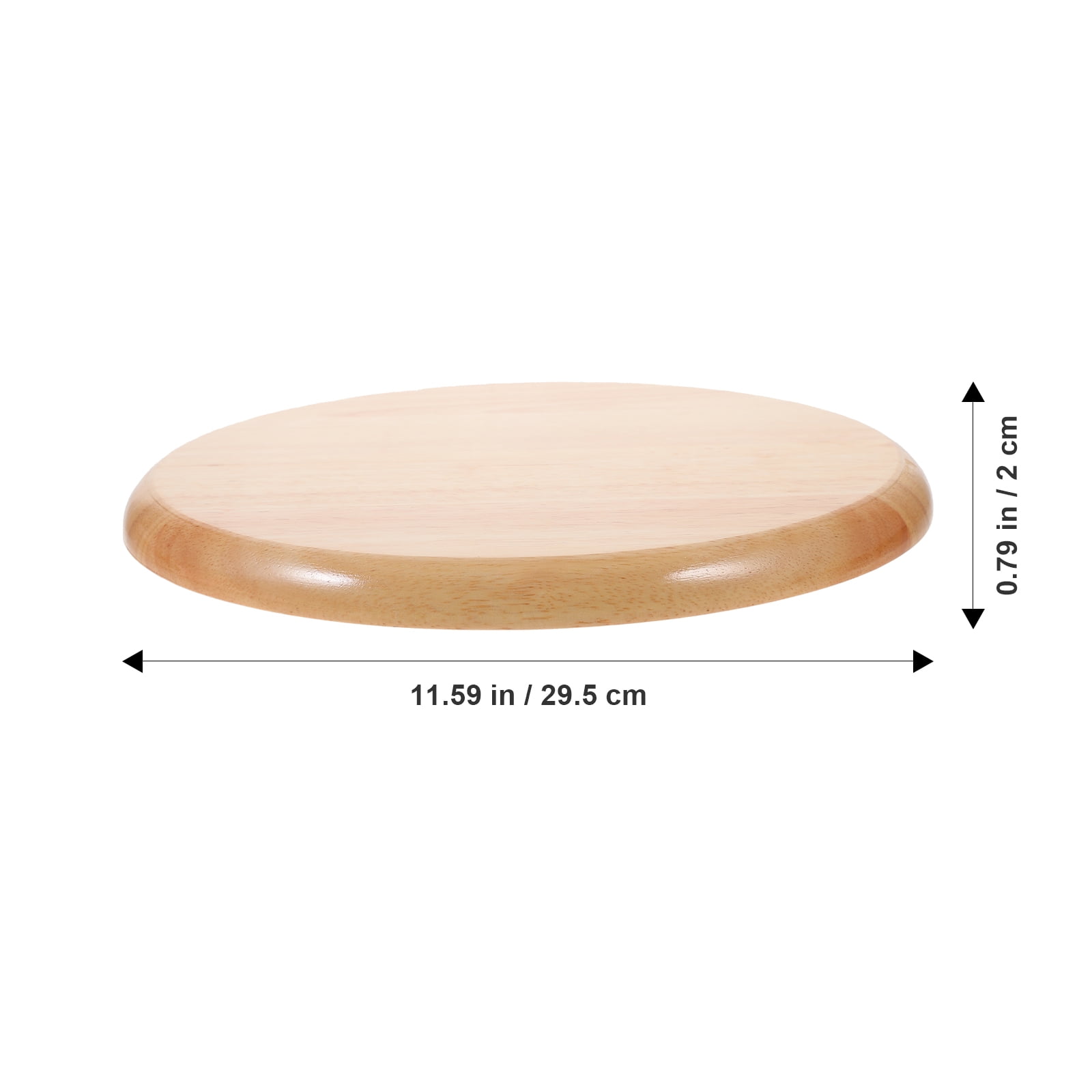 COOPHYA Round Stool Seat Wooden Light Yellow 1Pack 11.59X11.59X0.79In ...