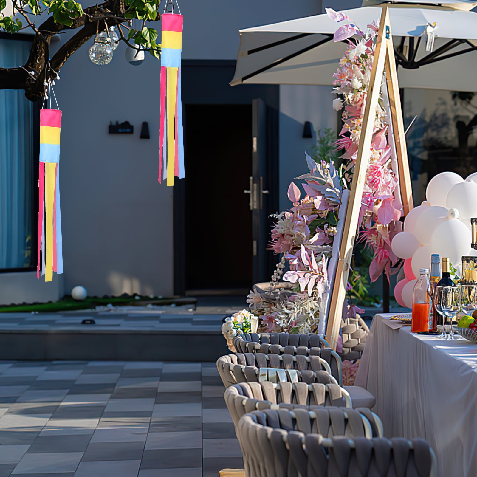 RENACLIPY yard windsocks decor Windsock Flag Multi-colored 1Set ...