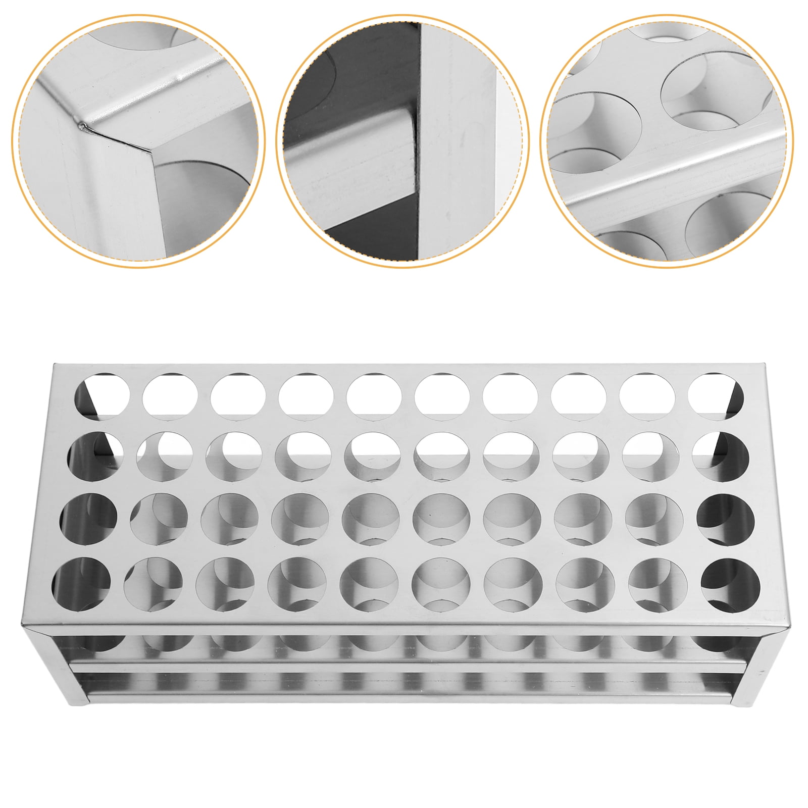 HEMOTON Sturdy Stainless Steel Test Tube Rack for Storage 12hole Design ...