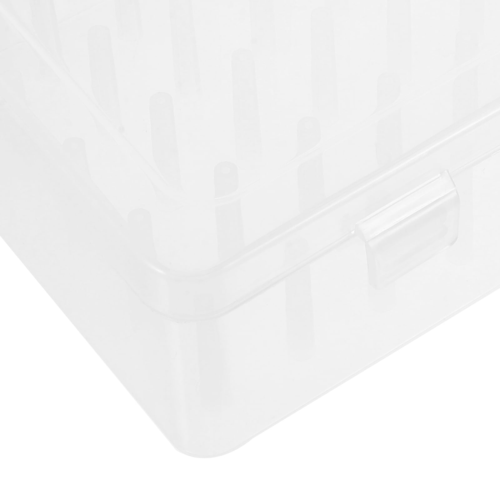 RENACLIPY Transparent Sewing Tool Box with Plastic Storage Organizer ...