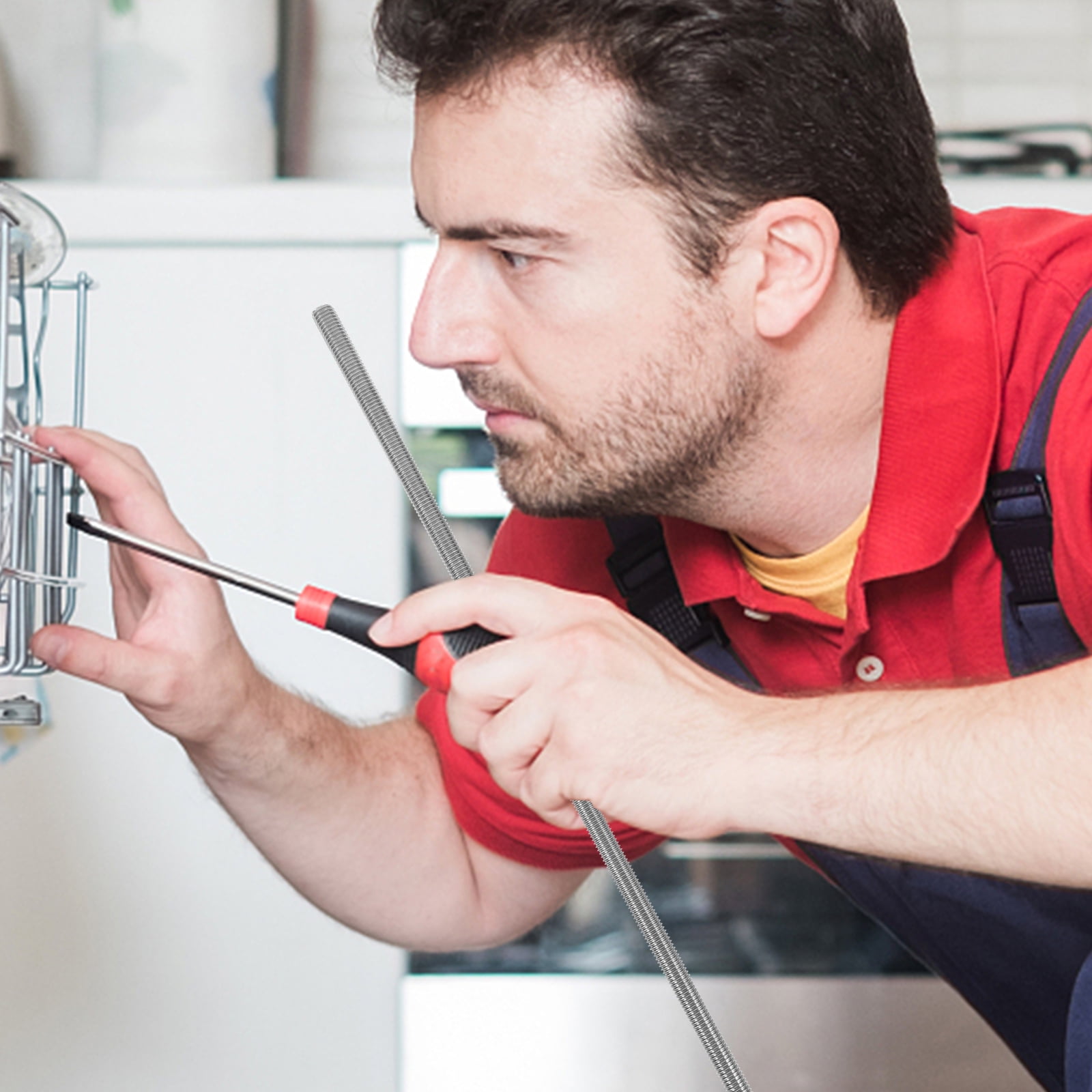 LEXSOMEO Threaded Rod Long Threaded Rod Fully Threaded Rod M10 Threaded ...