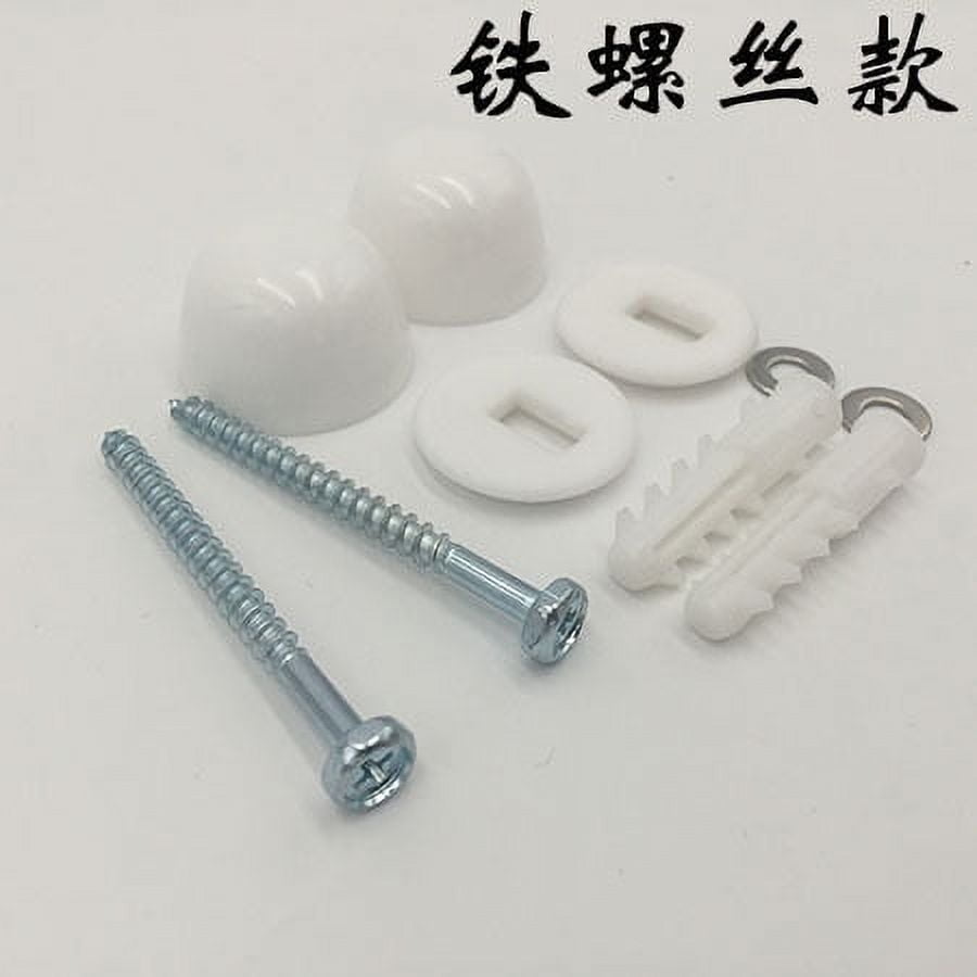 LEXSOMEO Toilet Floor Bolts and Caps Set Universal Toilet Bowl to Floor ...