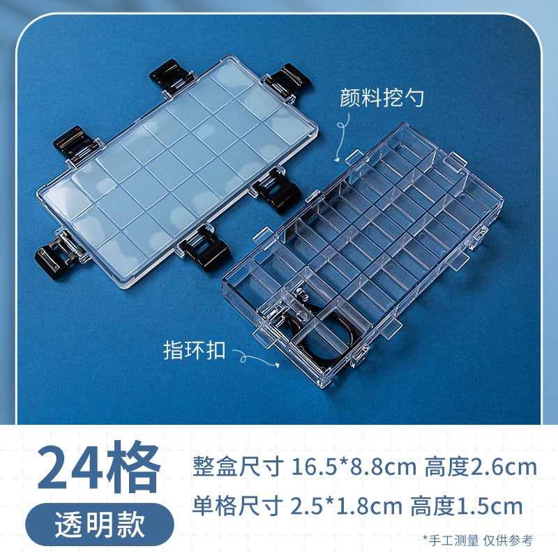 LEXSOMEO Transparent Detachable Painting Pigment Mixing Box Portable ...