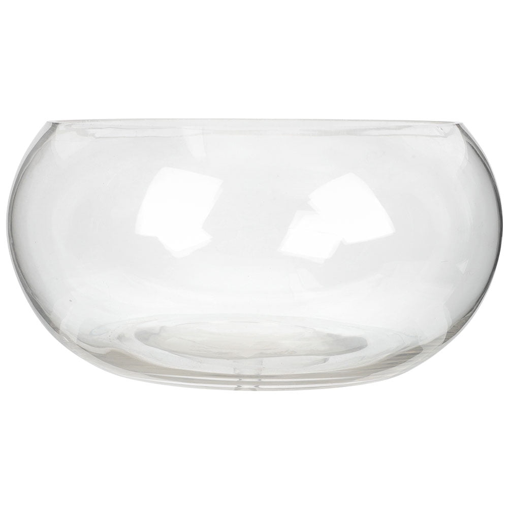 HEMOTON Clear Glass Fish Bowl Desktop Small Hydroponic Plant Container ...