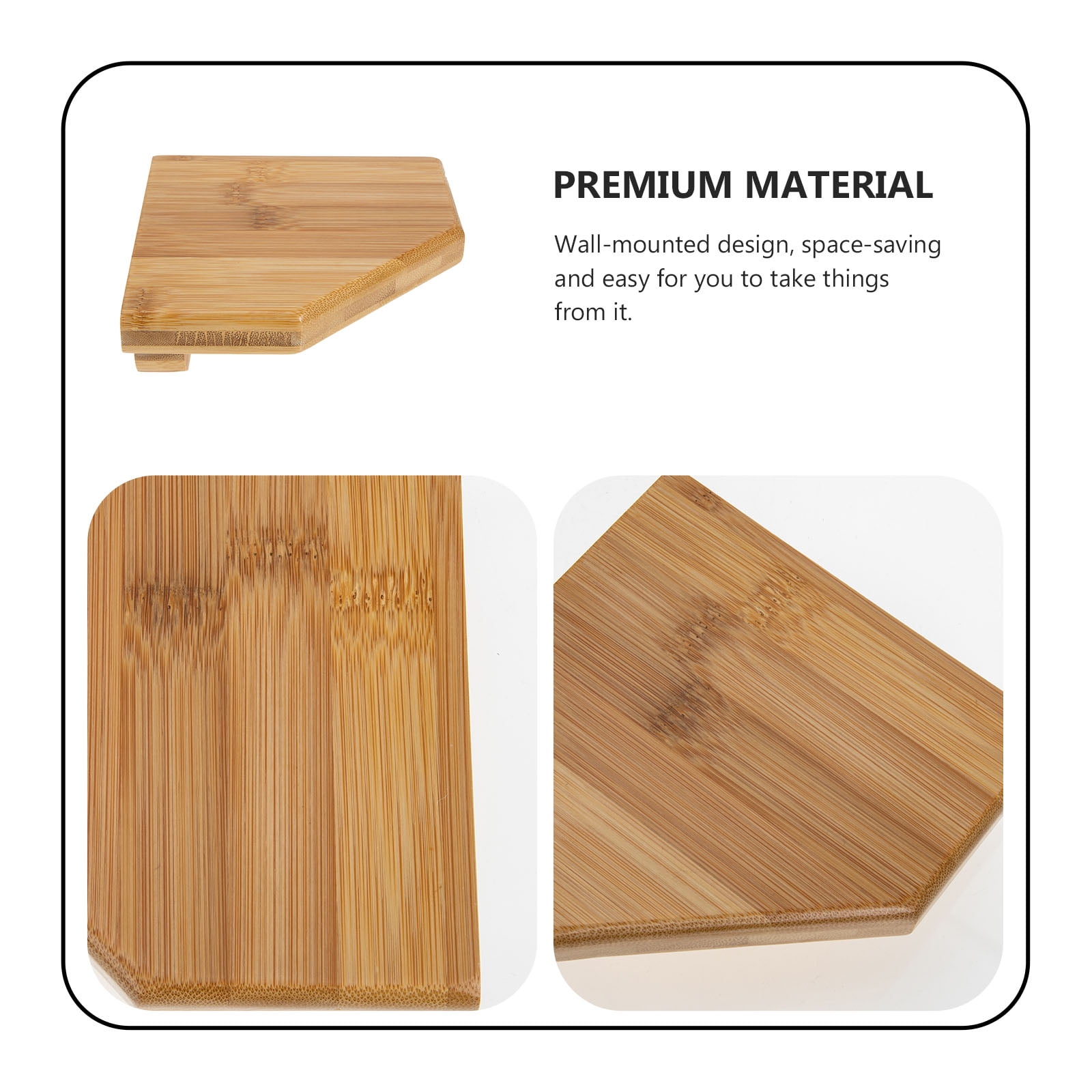 LEXSOMEO Triangle Corner Shelf Corner Shelves Wall Mounted Rustic Wall ...