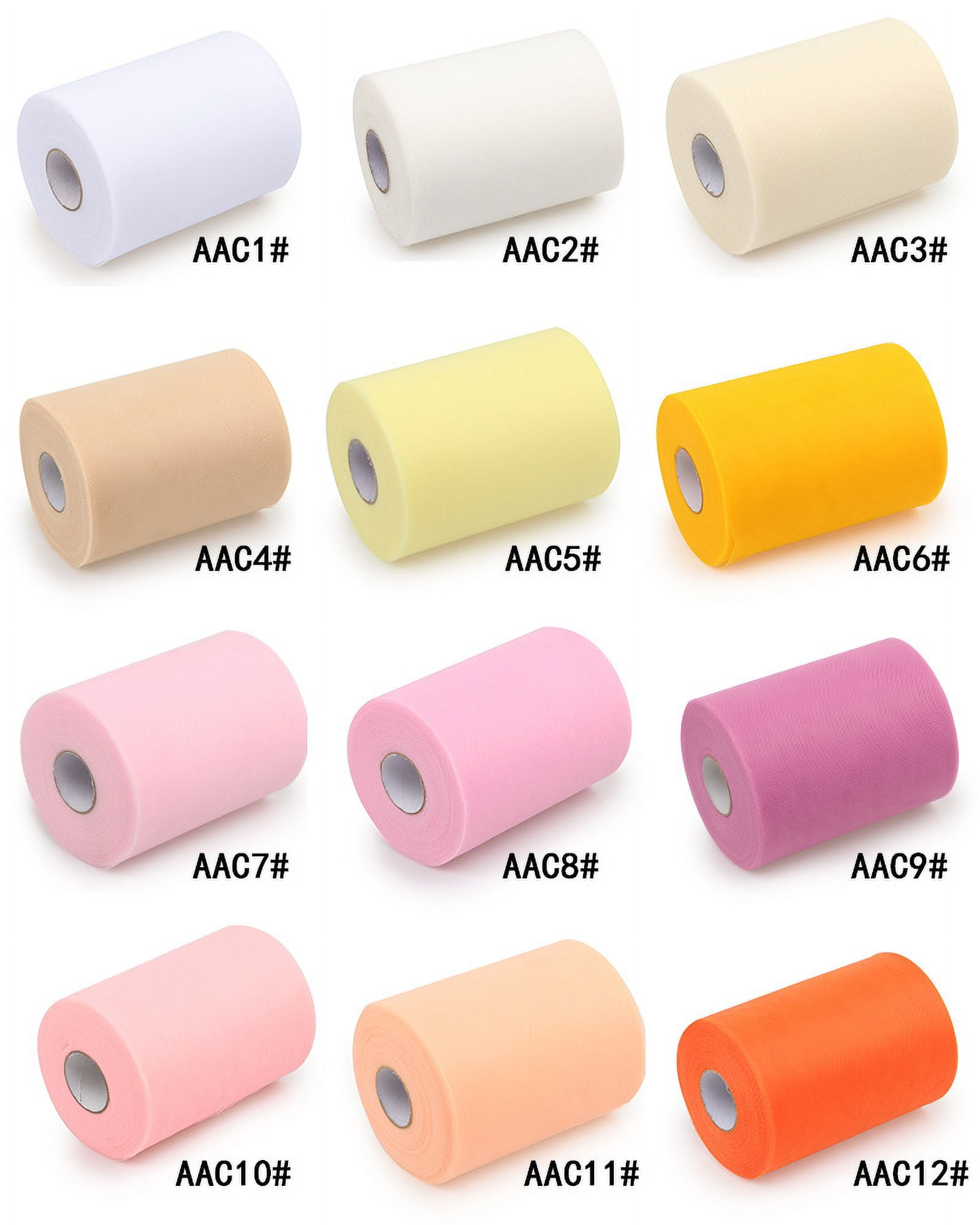 RENACLIPY Pink Tulle Fabric Rolls Polyester for Flower Packaging 1Pack ...