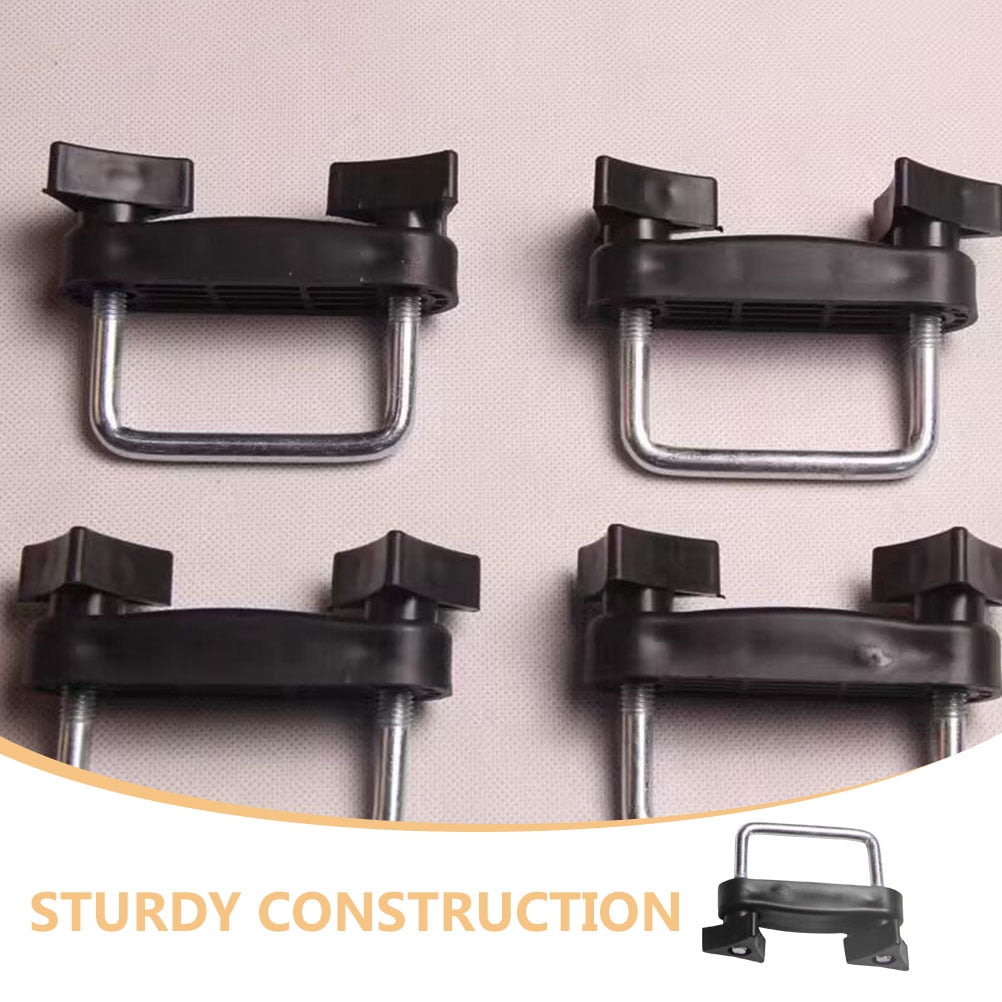 LEXSOMEO Universal Roof Rack Mounting Brackets Stainless Steel U Bolts ...