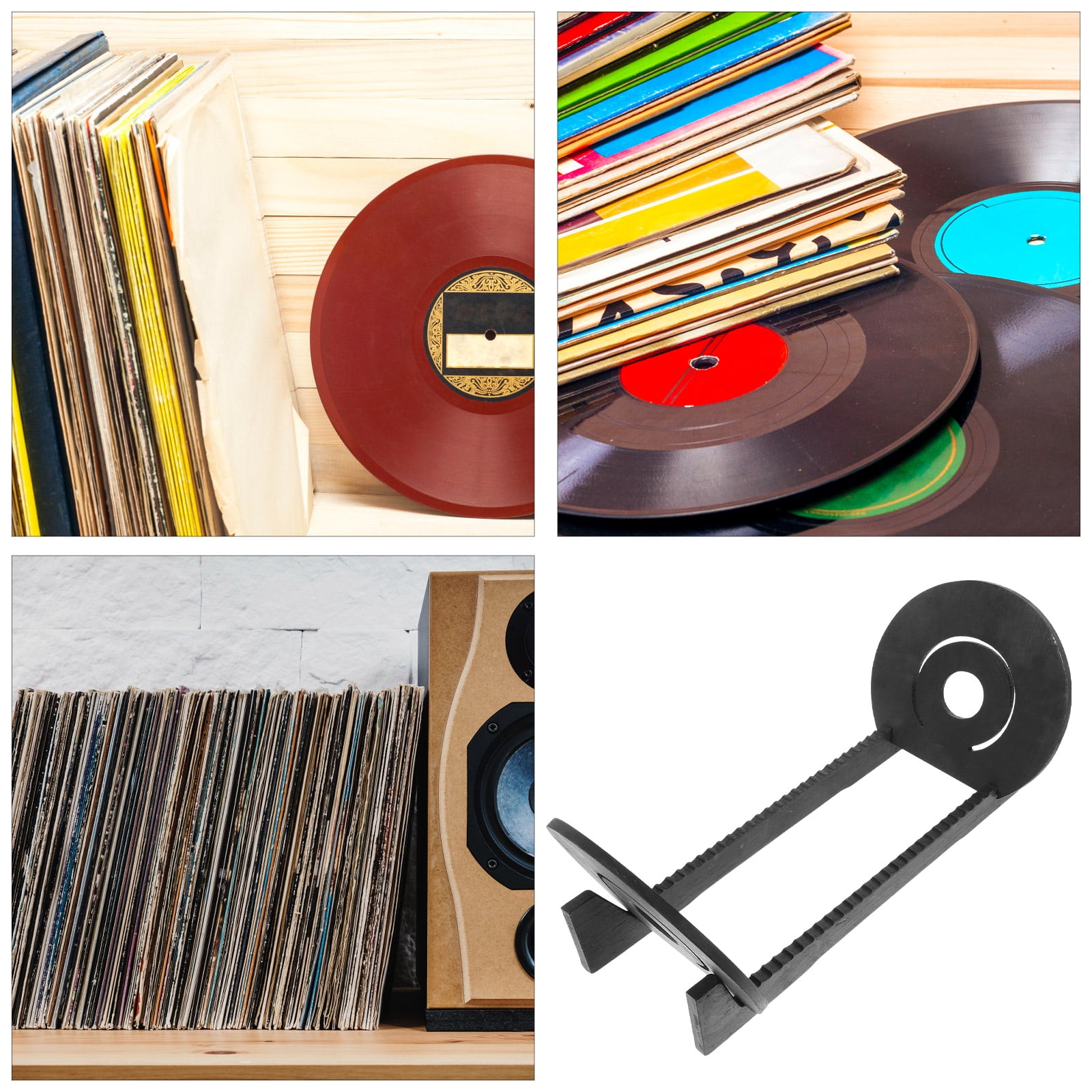 LEXSOMEO Vinyl Record Display Rack Desktop Storage Organizer Desktop Cd ...