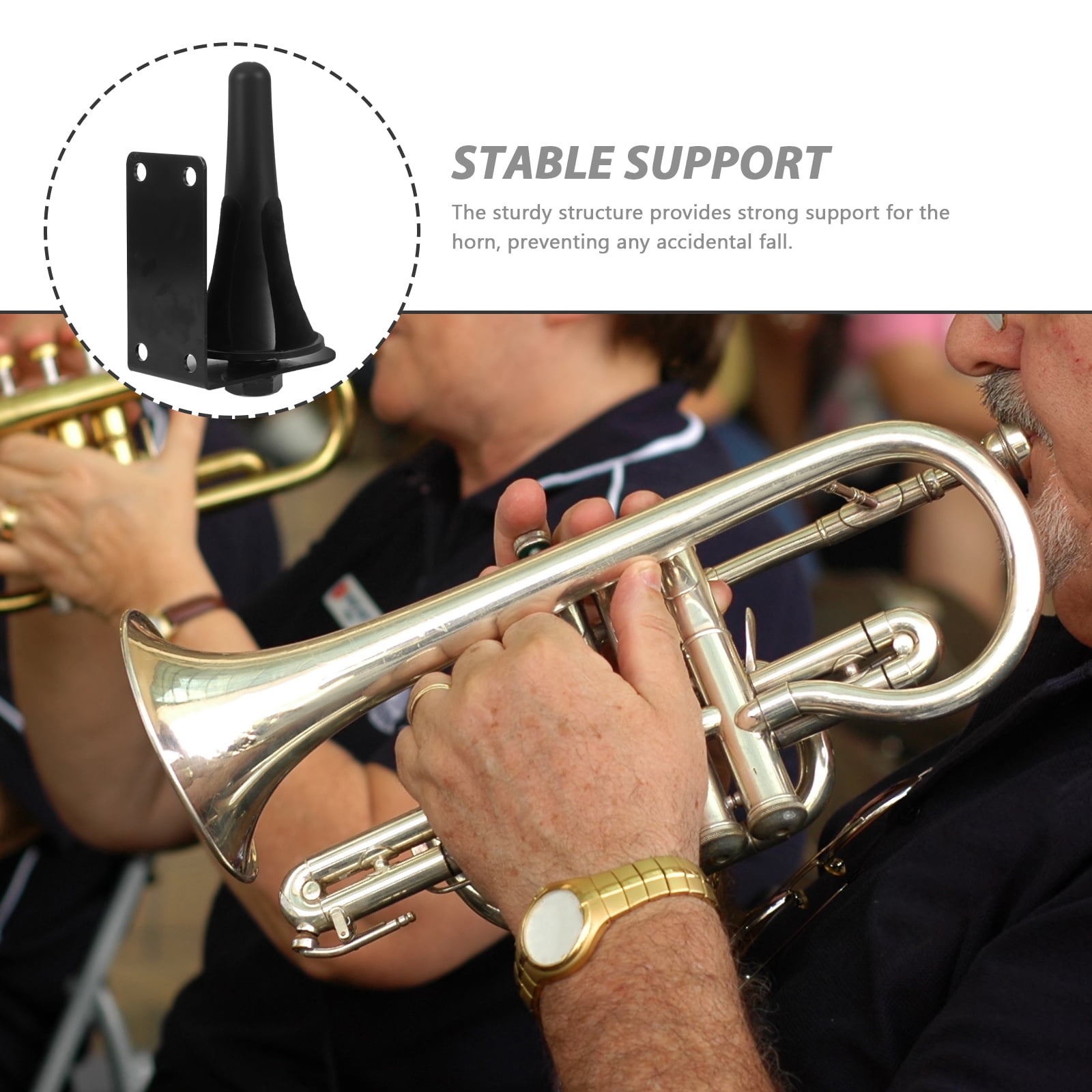 LEXSOMEO Wall Mounted Wind Instrument Rack Trumpet Wall Holder Wind ...