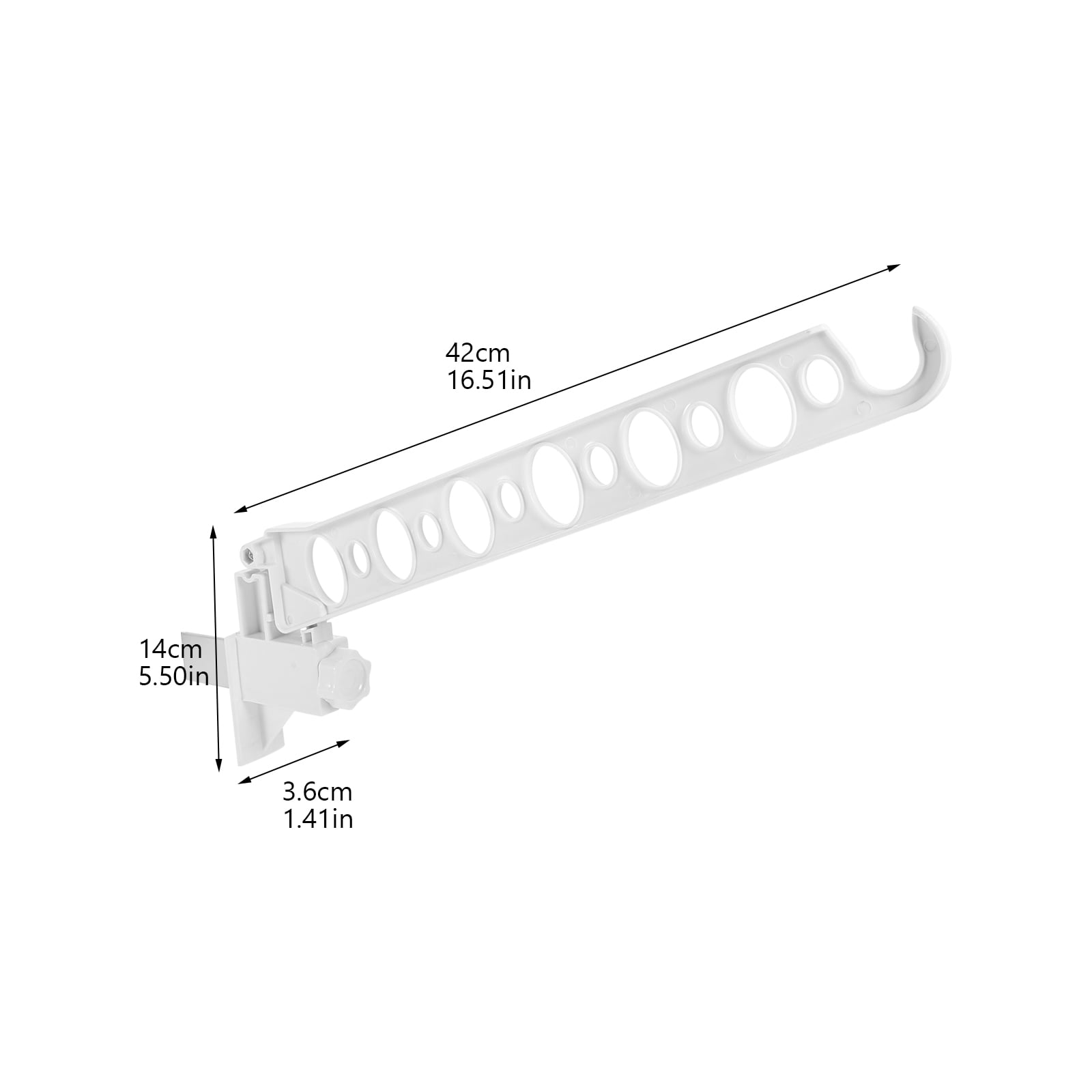 LEXSOMEO Window Frame Clothes Hanging Rack Clip-on Multi-hole Hangers ...