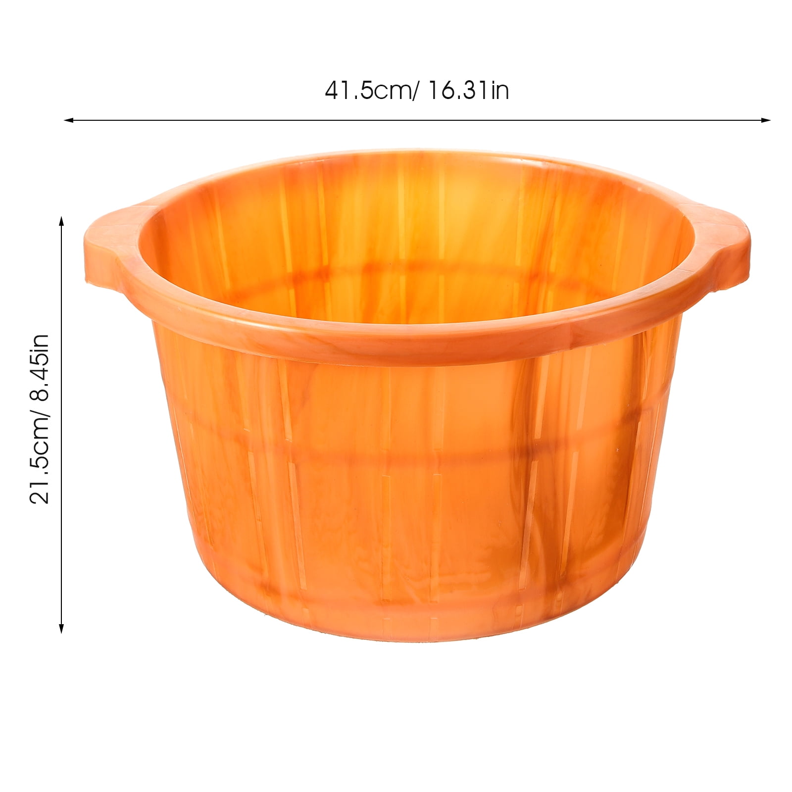 LEXSOMEO Wood Grain Foot Soaking Tub Plastic Foot Spa Basin Large Foot ...