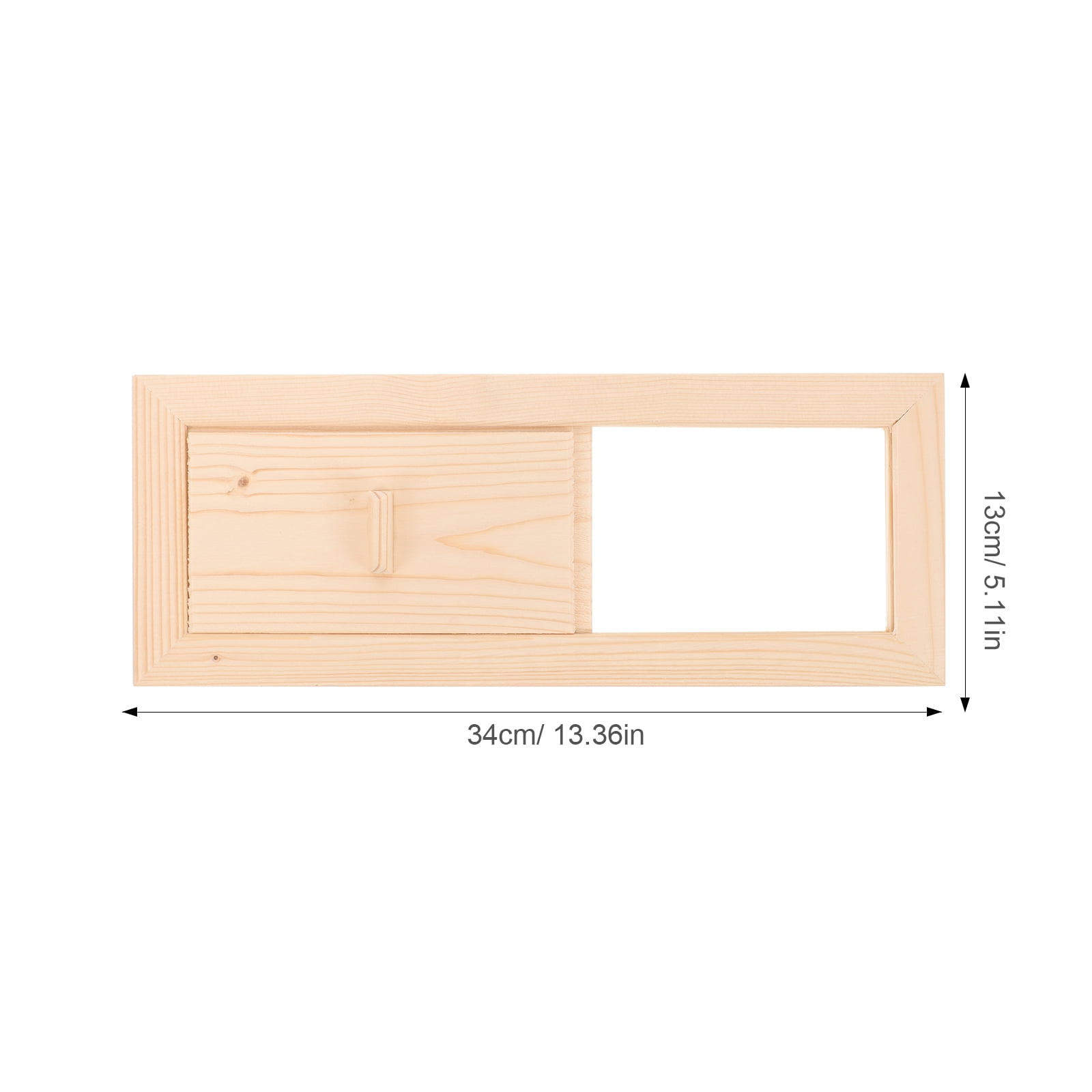 LEXSOMEO Wooden Sauna Room Ventilation Opening Window Practical Cedar ...