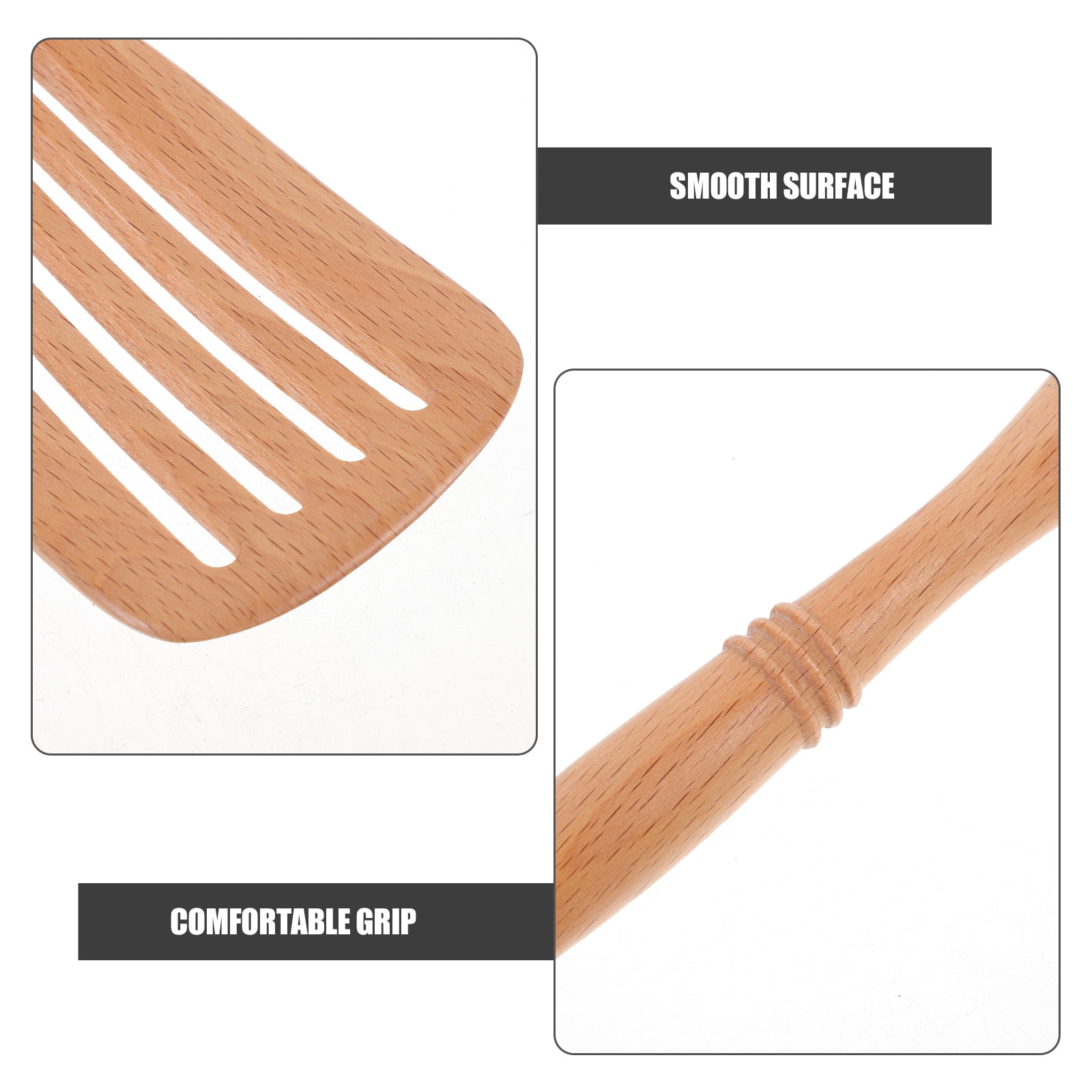 LEXSOMEO Wooden Wok Spatula Frying Cooking Spatula Kitchen Cooking ...